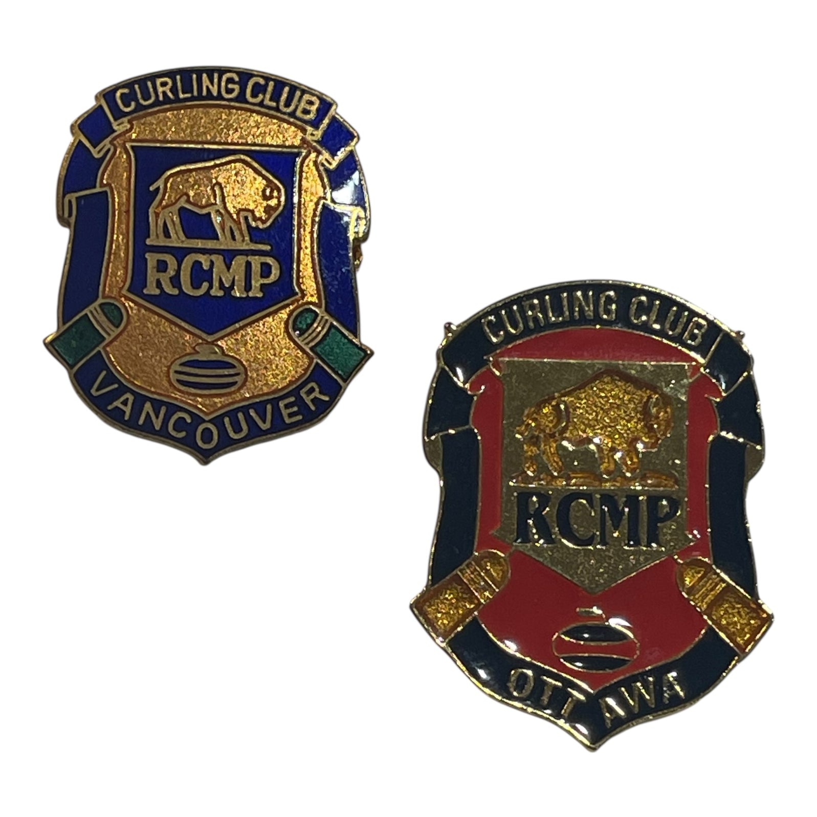 Lot of 2 RCMP Curling Club Lapel Pins – Marway Militaria Inc & Winnipeg ...