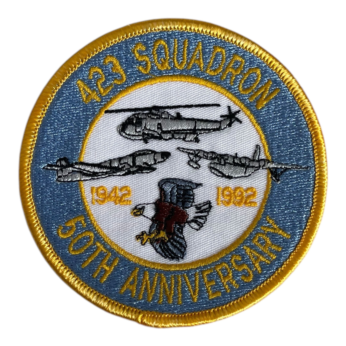 RCAF / CAF 423 SQUADRON 50TH ANNIVERSARY FLIGHT SUIT JACKET CREST / PA ...