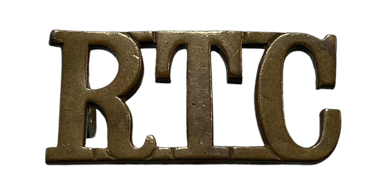 British RTC Royal Tank Corps Shoulder Title Badge – Marway Militaria ...