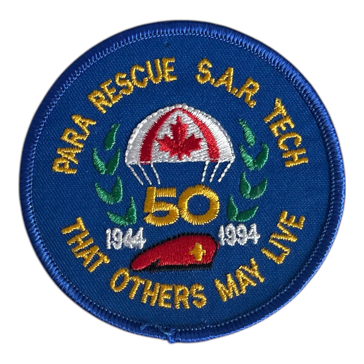RCAF / CAF PARA RESCUE 50TH ANNIVERSARY FLIGHT SUIT JACKET CREST / PAT ...