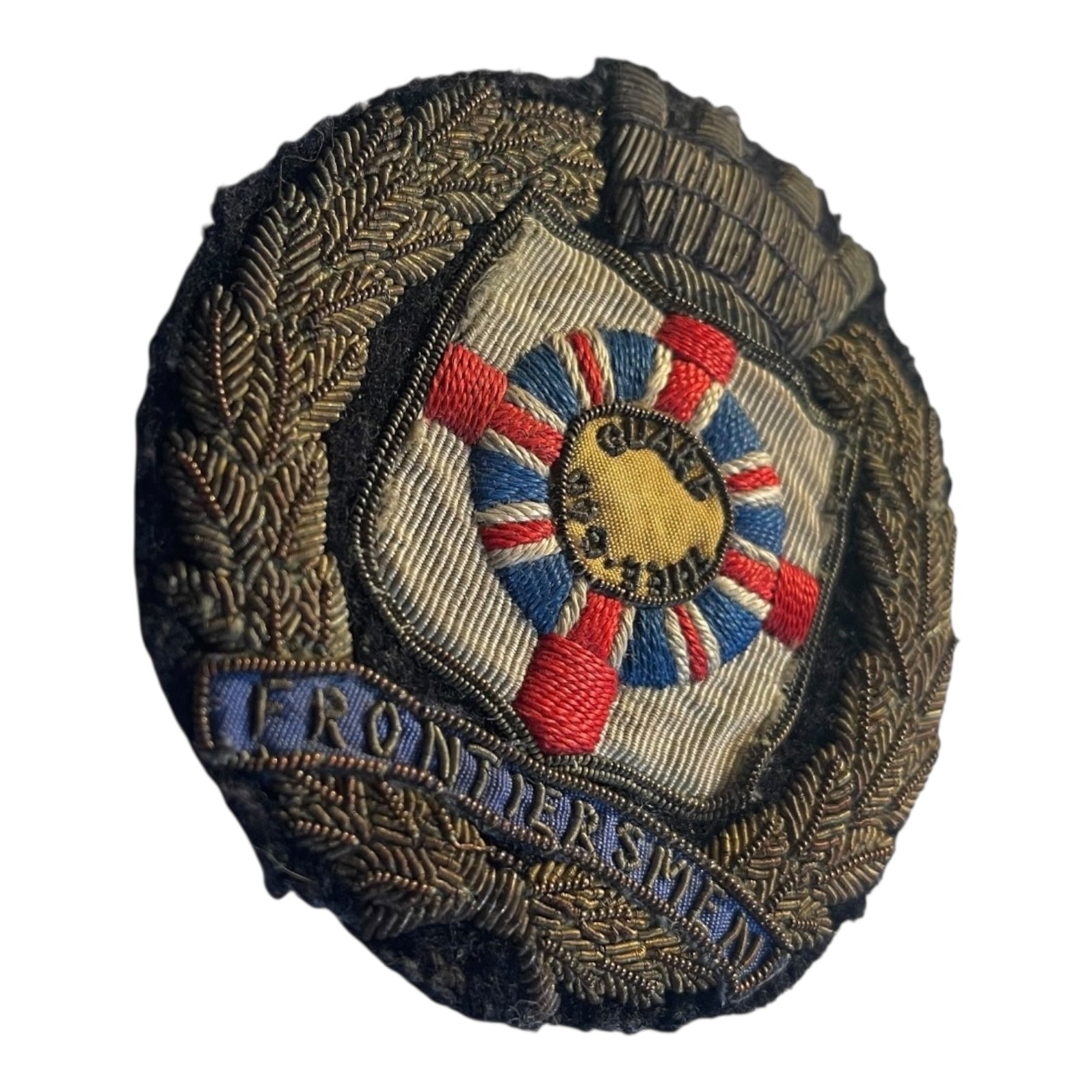 Legion of Frontiersmen Gold Wire Jacket Crest – Marway Militaria Inc ...
