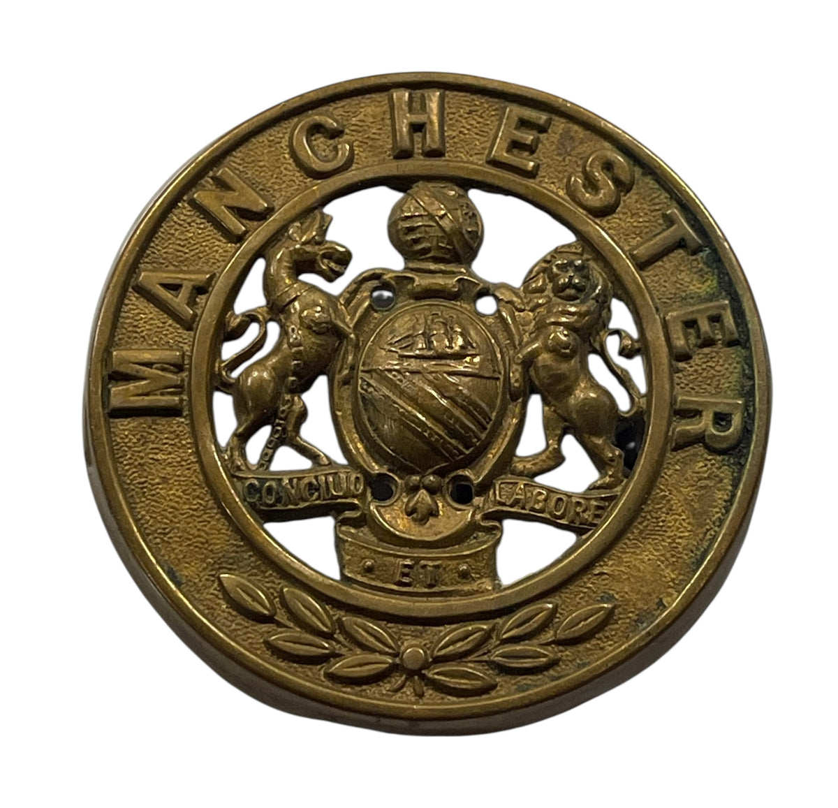 British Manchester Regiment Helmet Plate Cente – Marway Militaria Inc ...