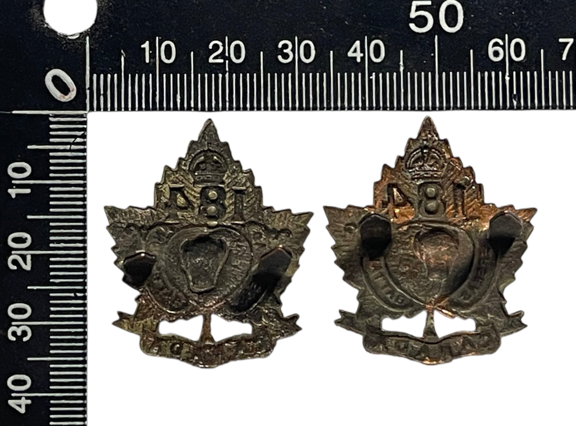 WW1 CEF 184th Battalion Collar Badge Pair – Marway Militaria Inc ...