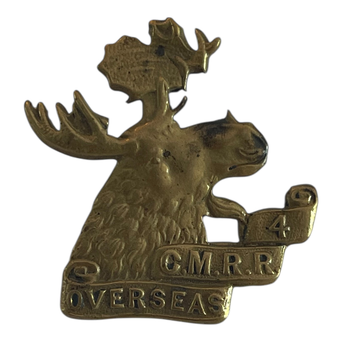 WW1 CEF 4th CMRR Mounted Rifles Reserve Collar Badge – Marway Militaria ...