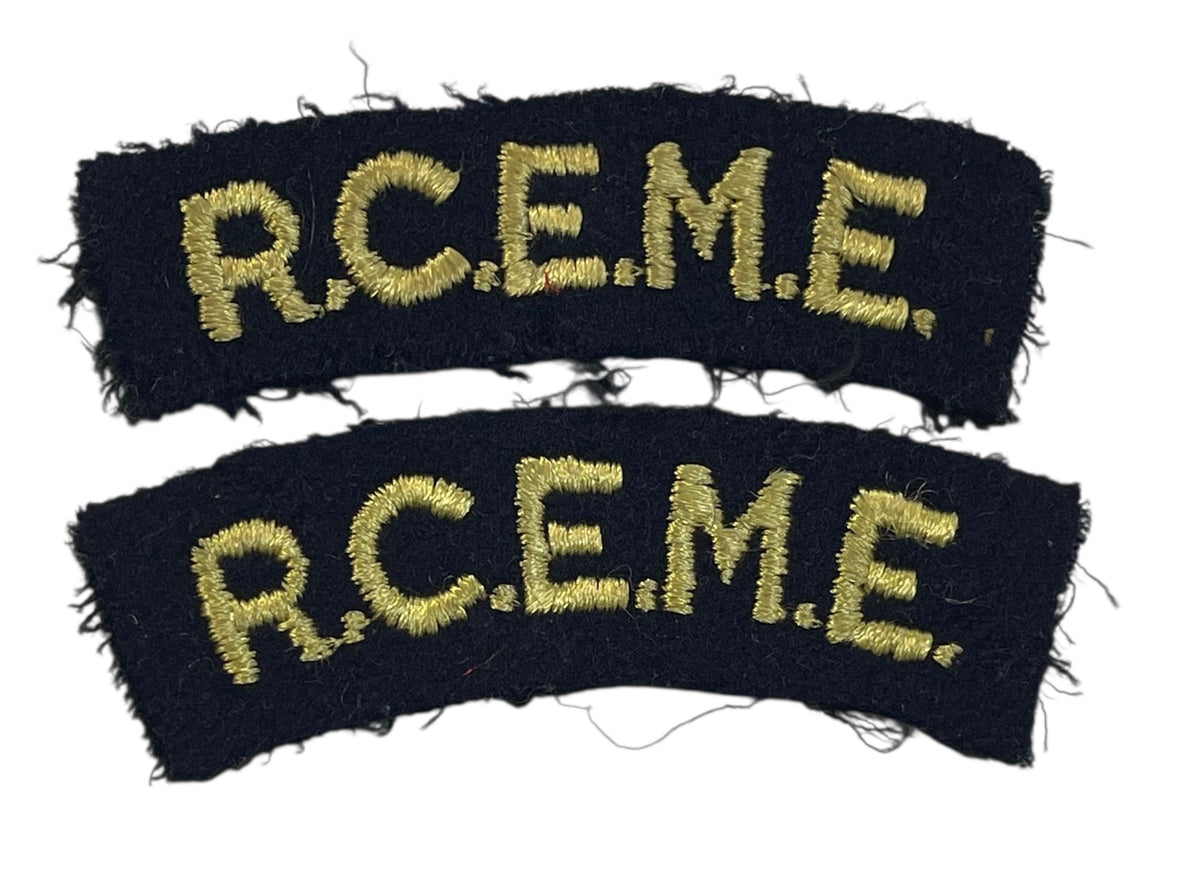 Royal Canadian Electrical Mechanical Engineers RCEME Shoulder Title Pa ...