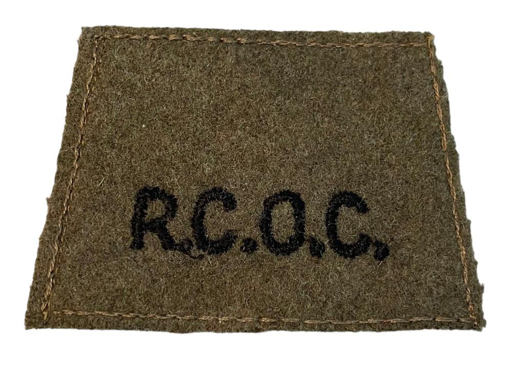 WW2 RCOC Slip on Title – Marway Militaria Inc & Winnipeg Army Surplus