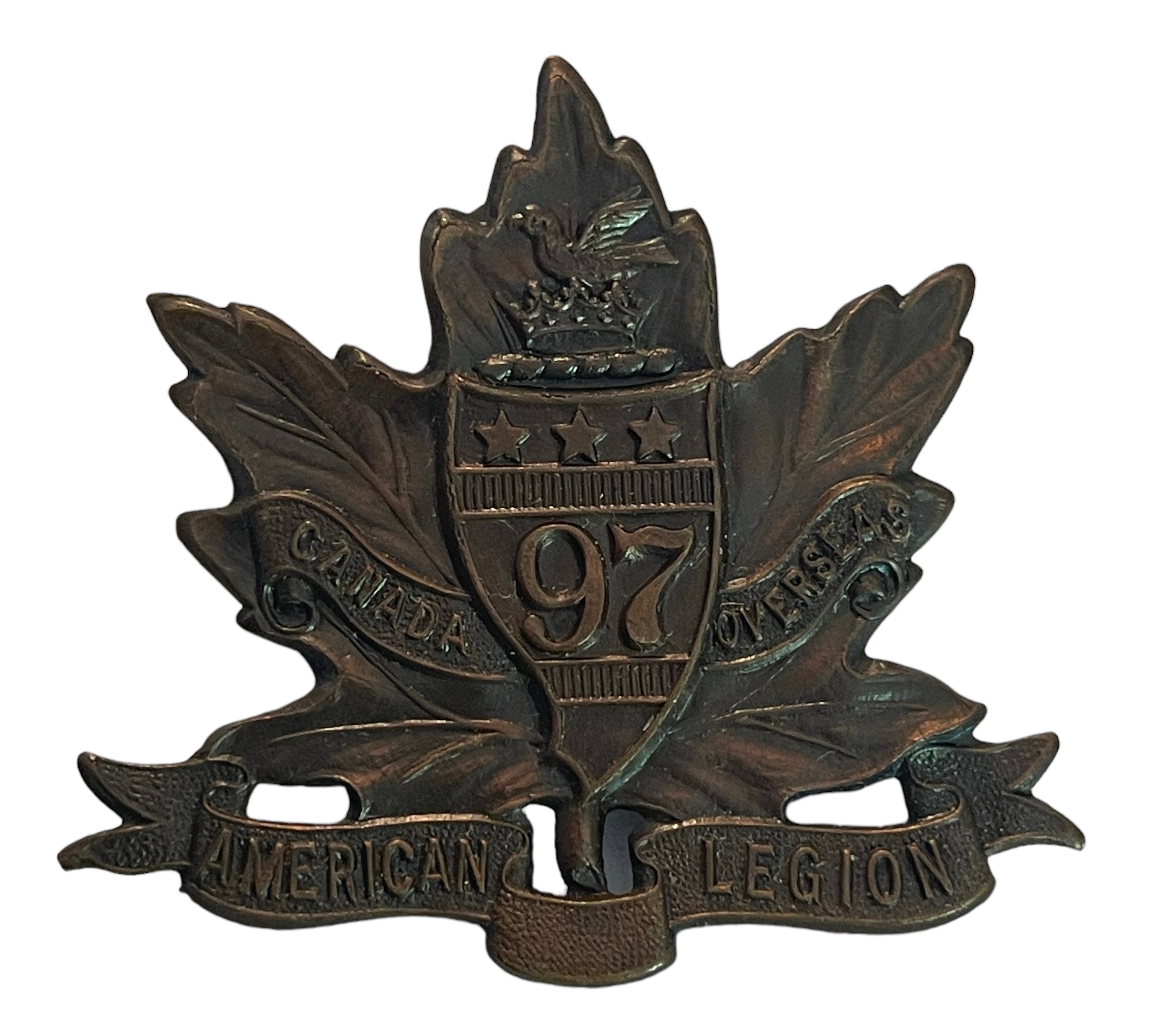 WW1 CEF 97th Battalion Cap Badge – Marway Militaria Inc & Winnipeg Army ...