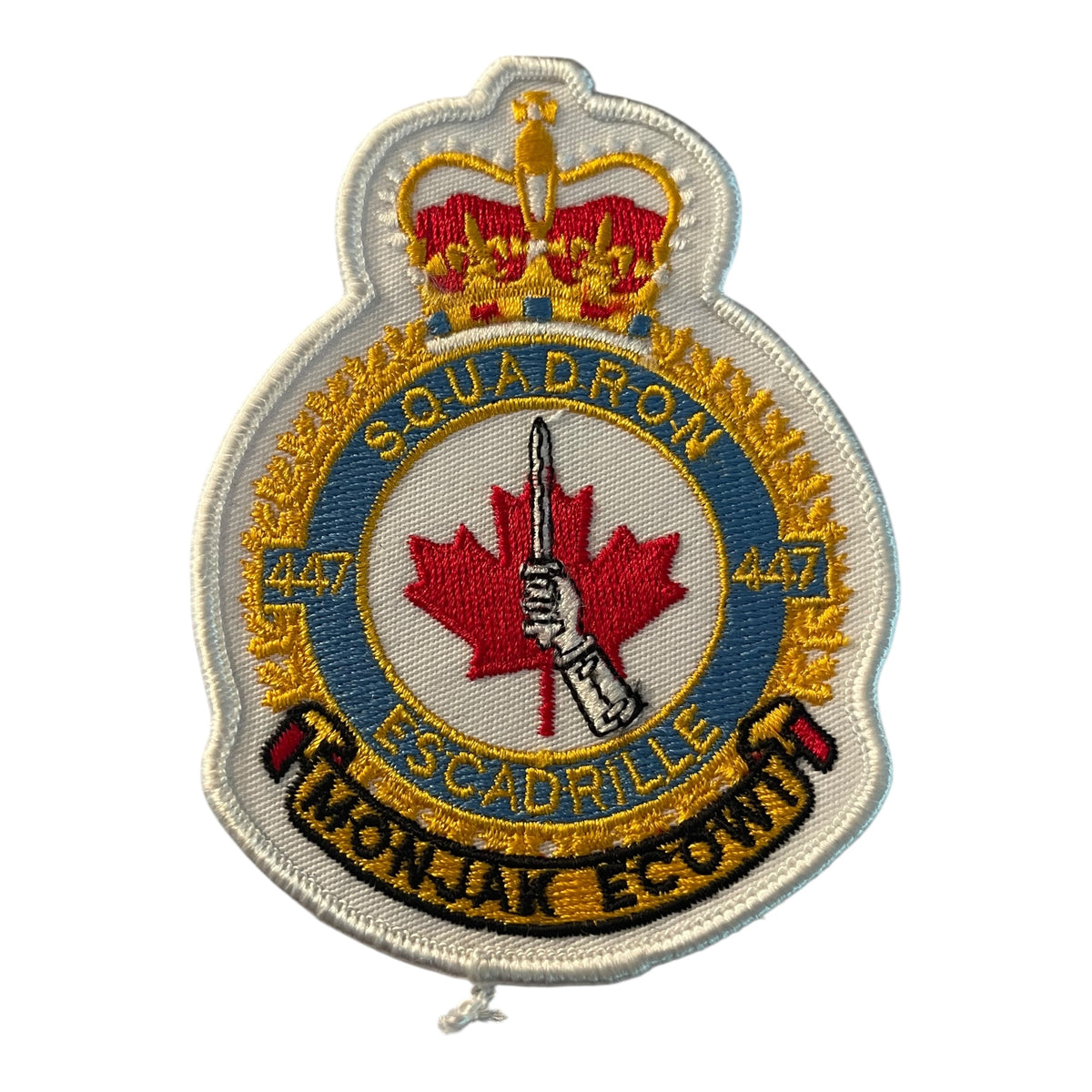 RCAF / CAF 447 Squadron FLIGHT SUIT JACKET CREST / PATCH – Marway ...