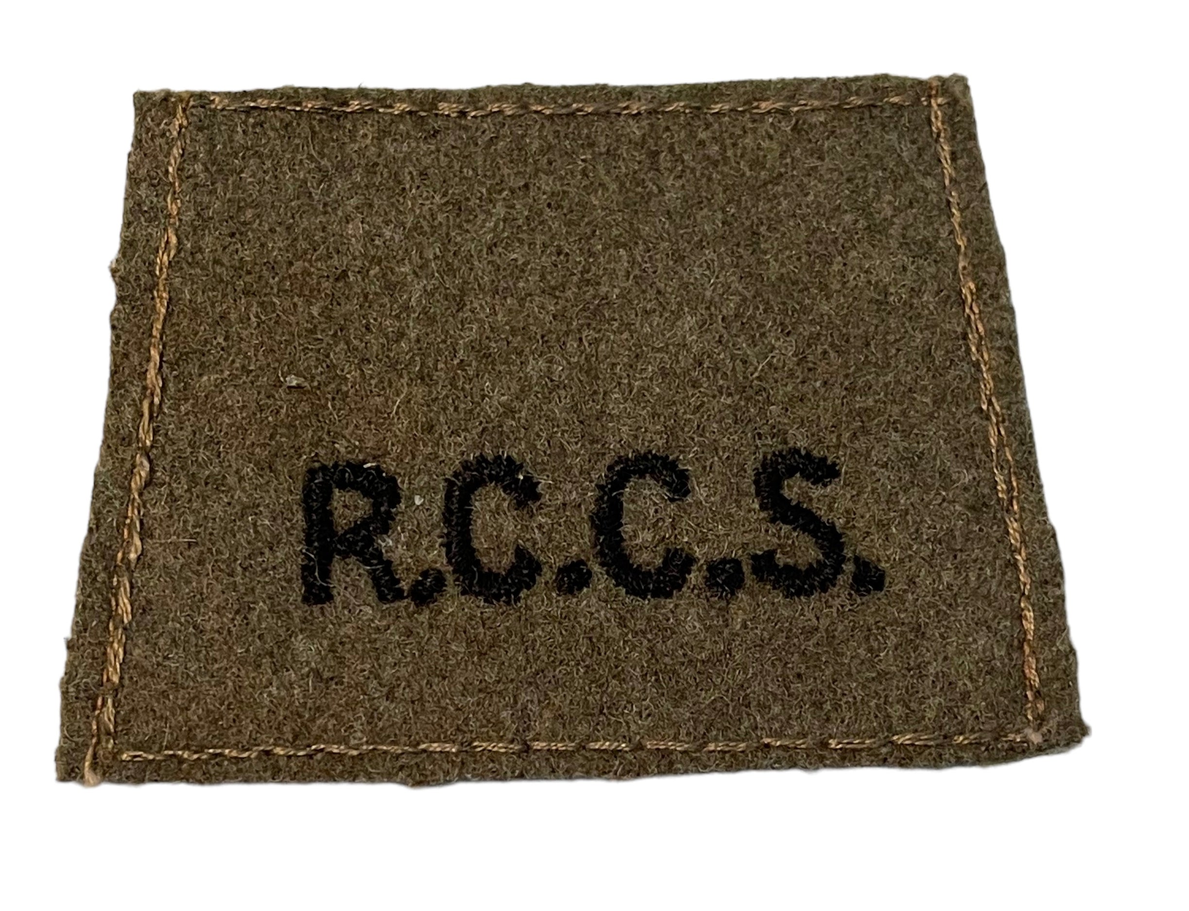 WW2 RCCS Slip on Title – Marway Militaria Inc & Winnipeg Army Surplus