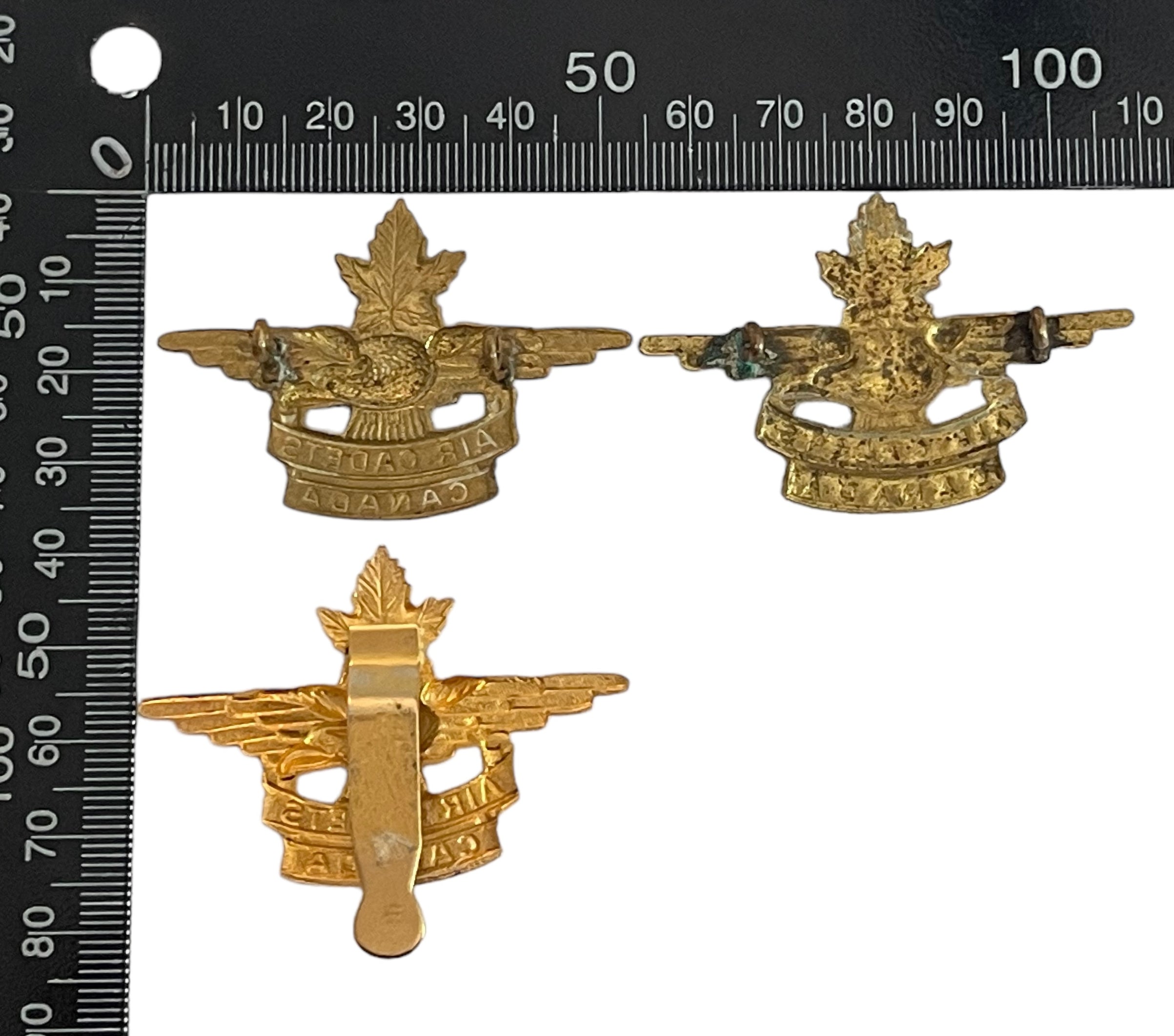 Lot of 3 Air Cadet Cap Badges – Marway Militaria Inc & Winnipeg Army Surplus