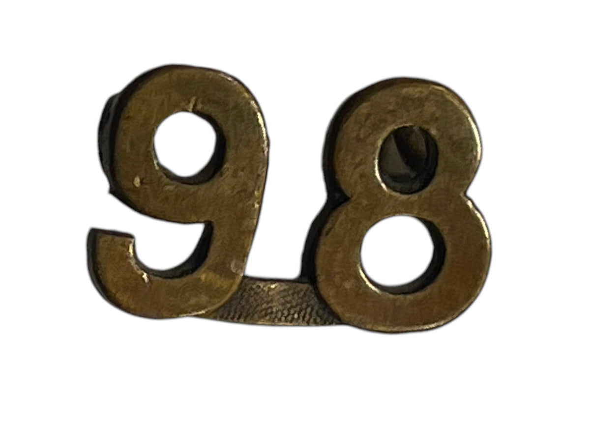 WW1 CEF 98th Battalion Shoulder Title Badge – Marway Militaria Inc ...