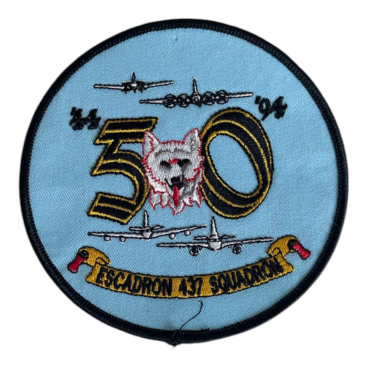 RCAF / CAF 437 SQUADRON 50TH ANNIVERSARY FLIGHT SUIT JACKET CREST / PA ...