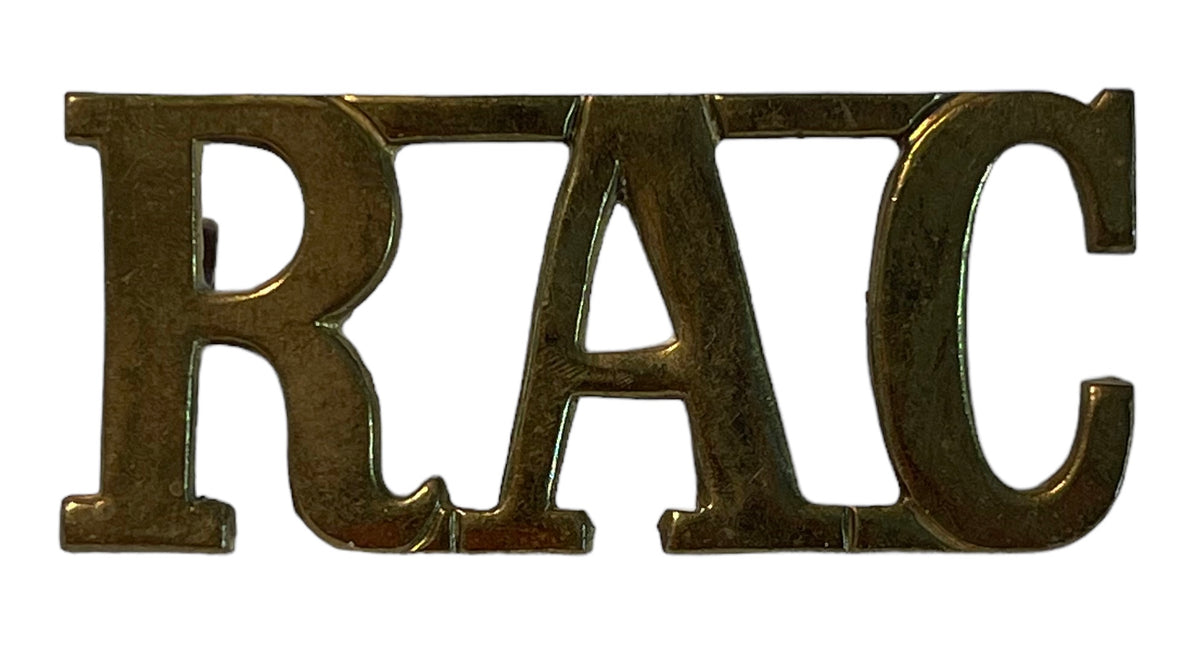 British WW2 Royal Armoured Corps RAC Shoulder Title Badge – Marway ...