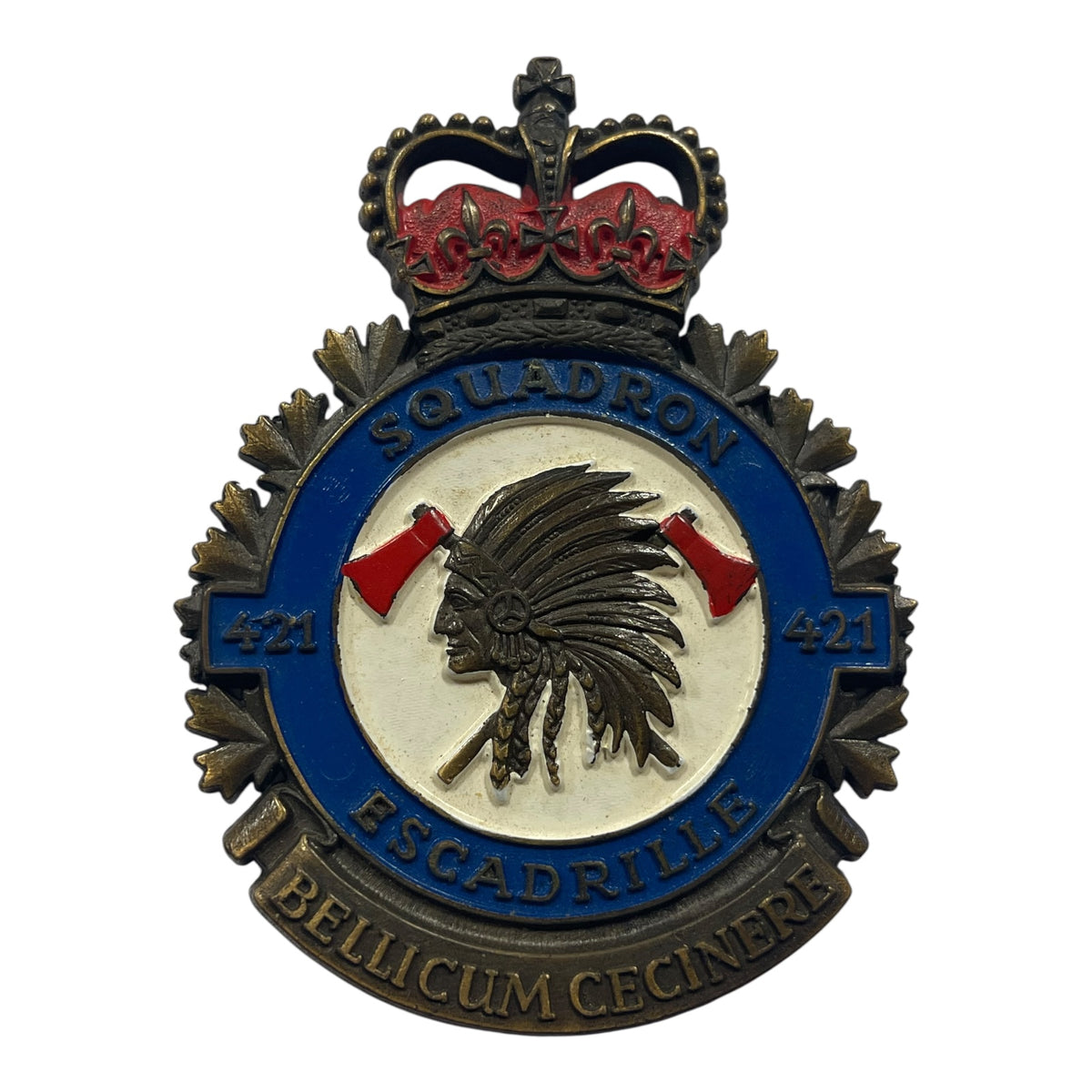 RCAF / CAF 421 Squadron Plaque Emblem – Marway Militaria Inc & Winnipeg ...
