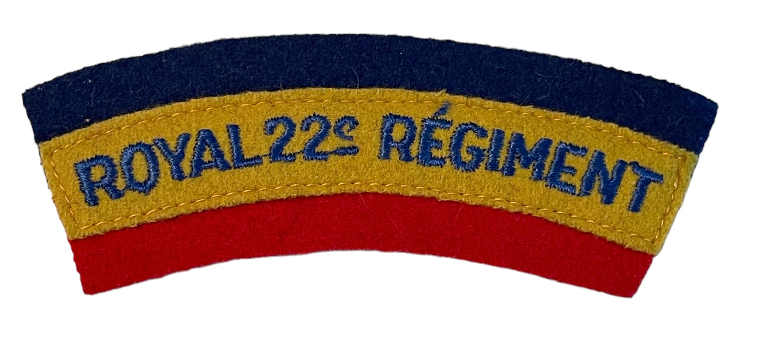 WW2 ROYAL 22ND REGIMENT SHOULDER FLASH – Marway Militaria Inc & Winnipeg Army Surplus