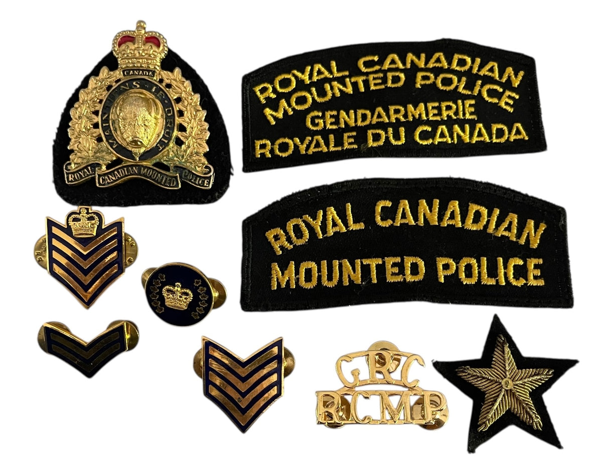 Group Lot of RCMP Cloth Insignia and Badges – Marway Militaria Inc ...