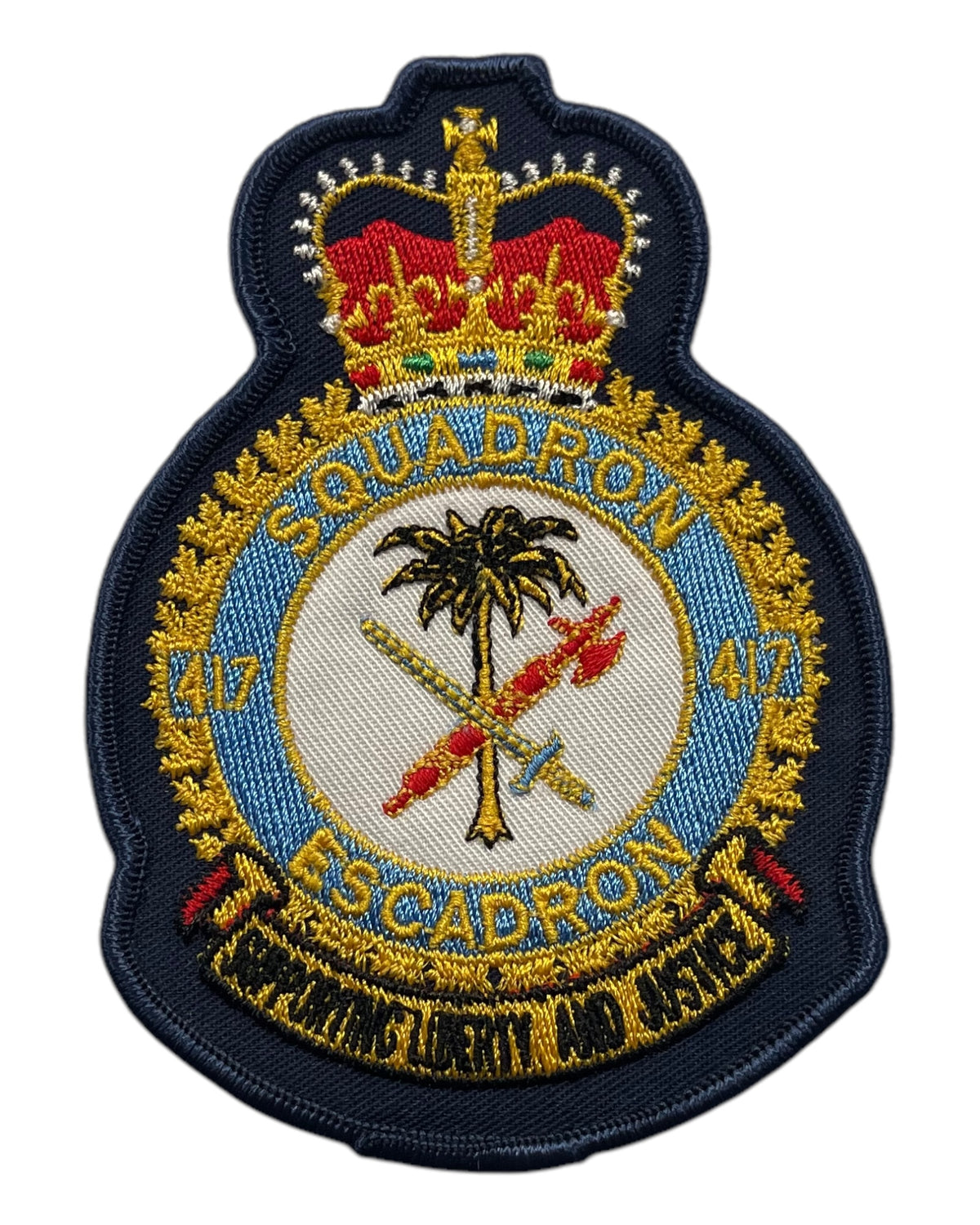 RCAF / CAF 417 SQUADRON FLIGHT SUIT JACKET CREST / PATCH – Marway ...