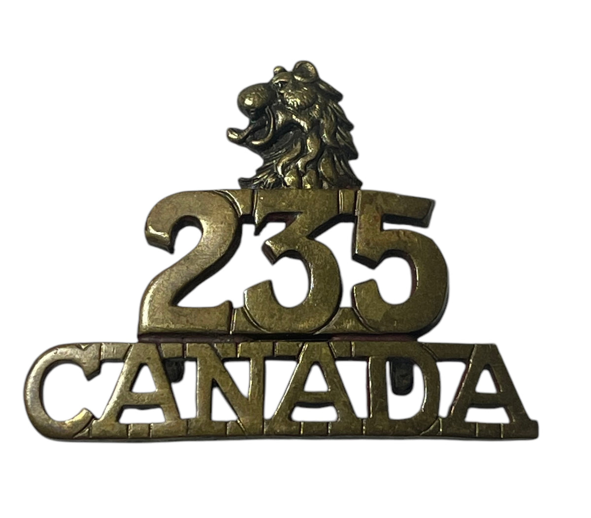 WW1 CEF 235th Battalion Shoulder Title Badge – Marway Militaria Inc ...
