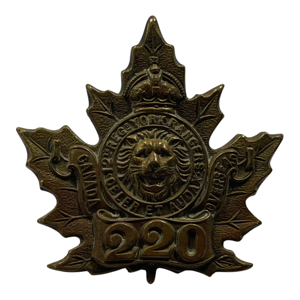 WW1 CEF 220th Battalion Cap Badge – Marway Militaria Inc & Winnipeg ...