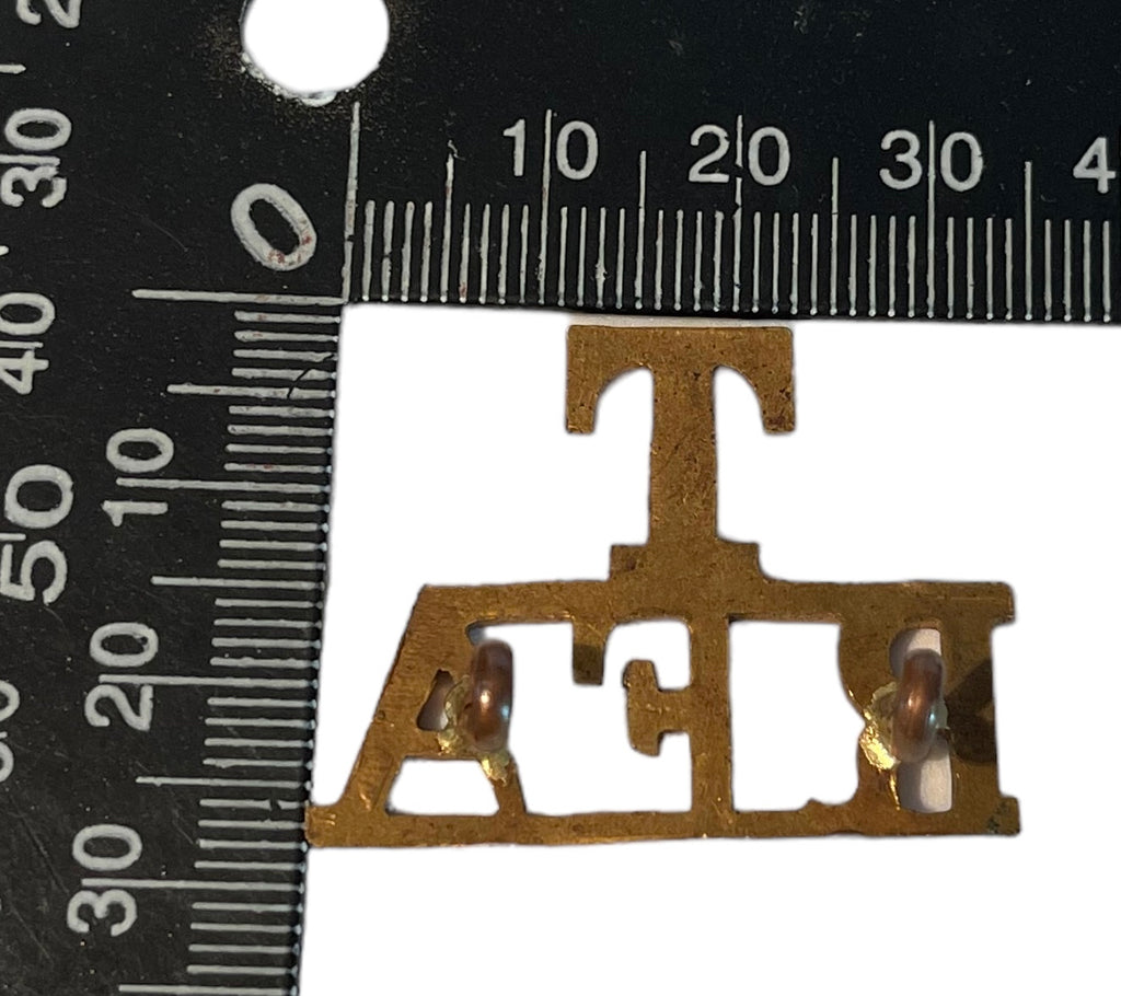 British WW1 Territorial Royal Field Artillery T / RFA Shoulder Title B ...