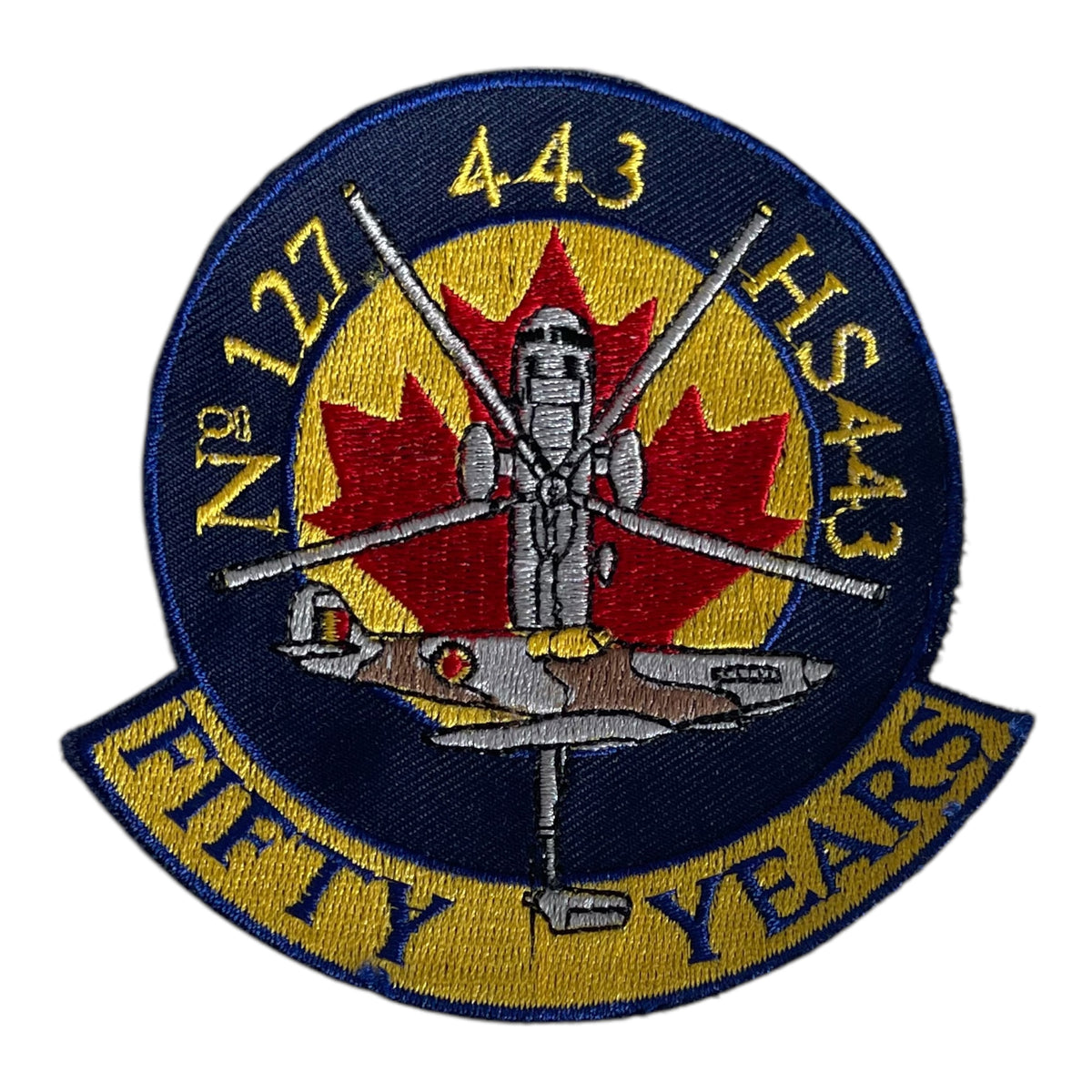 RCAF / CAF 443 SQUADRON 50TH ANNIVERSARY FLIGHT SUIT JACKET CREST / PA ...
