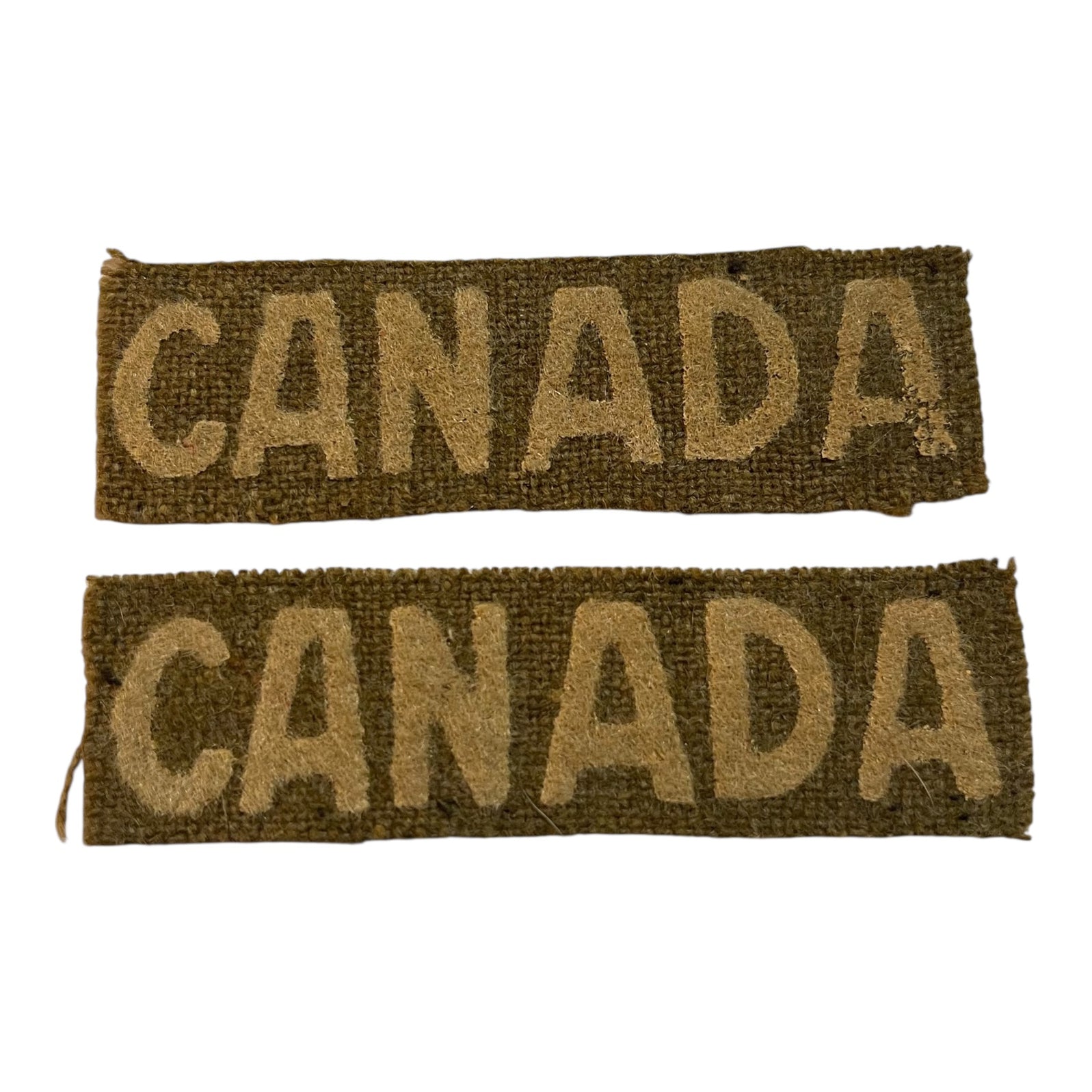 WW2 CANADA Nationality Shoulder Flash Pair – Marway Militaria Inc ...