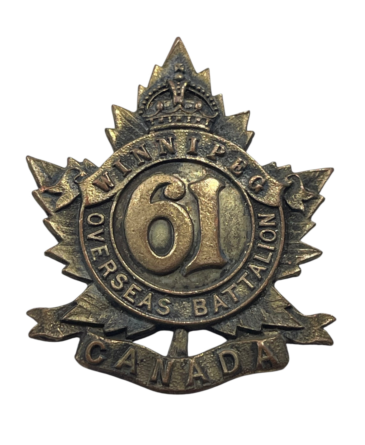 WW1 CEF 61st Battalion Cap Badge – Marway Militaria Inc & Winnipeg Army Surplus