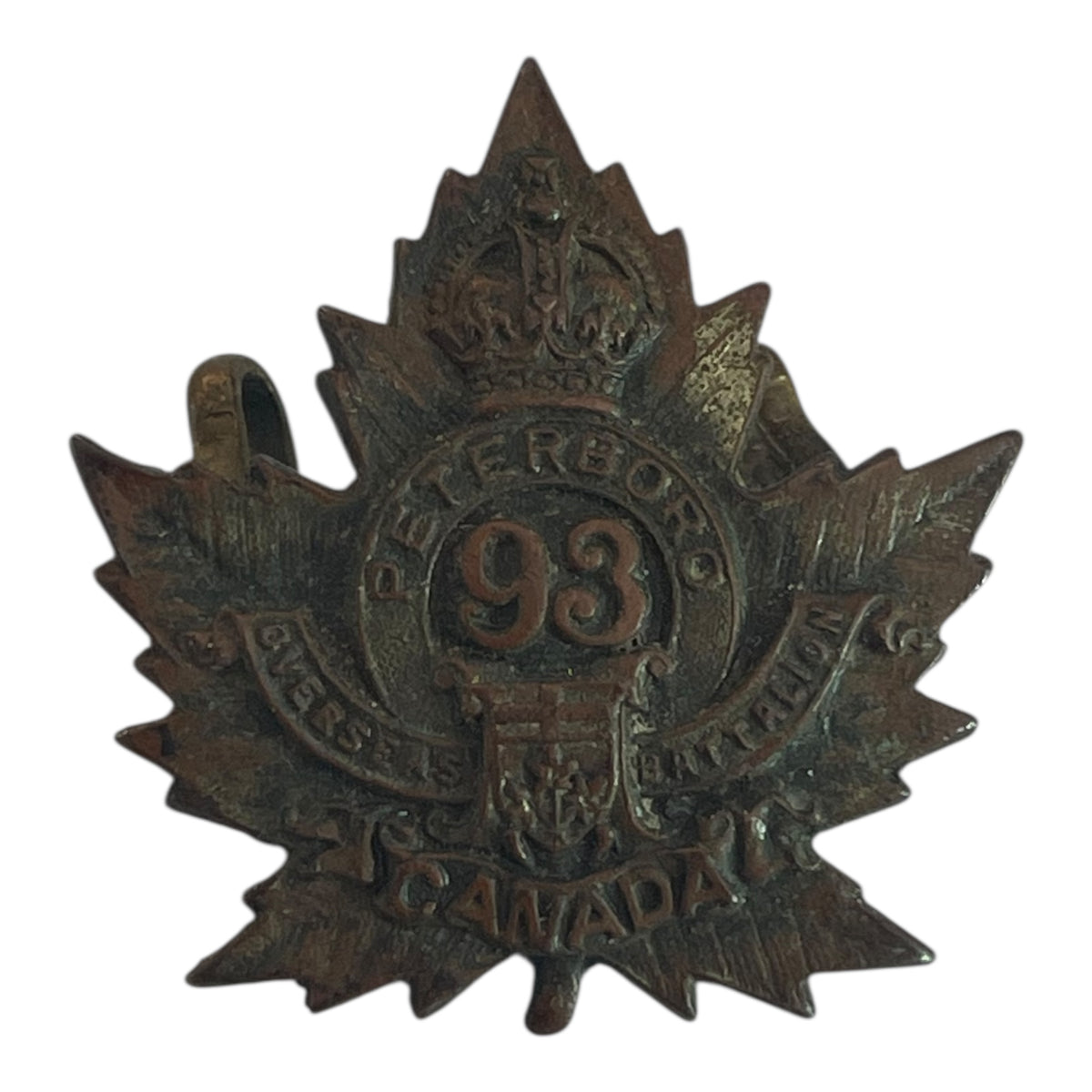 WW1 CEF 93rd Battalion Collar Badge – Marway Militaria Inc & Winnipeg ...