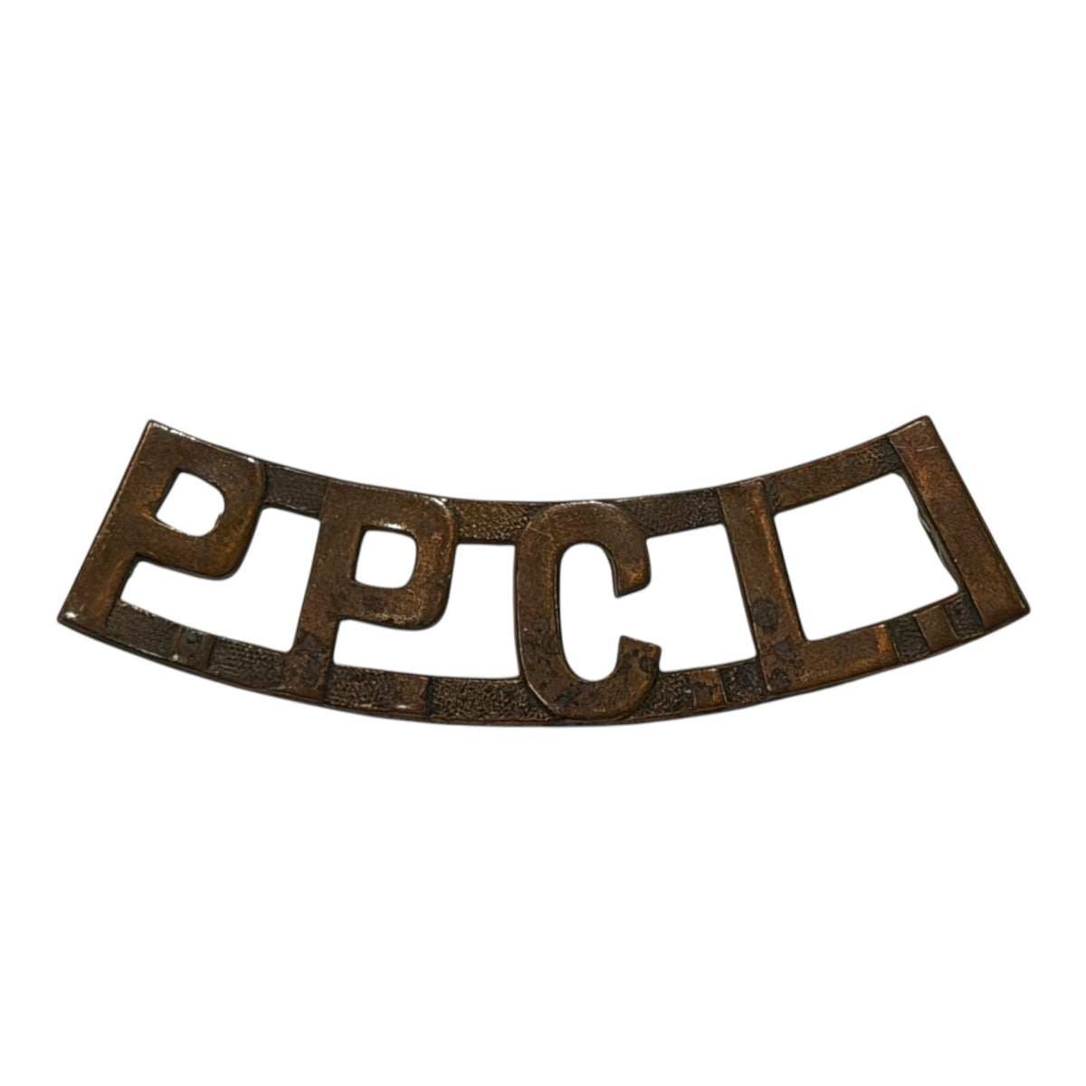 WW1 era PPCLI Curved Shoulder Title Badge – Marway Militaria Inc ...