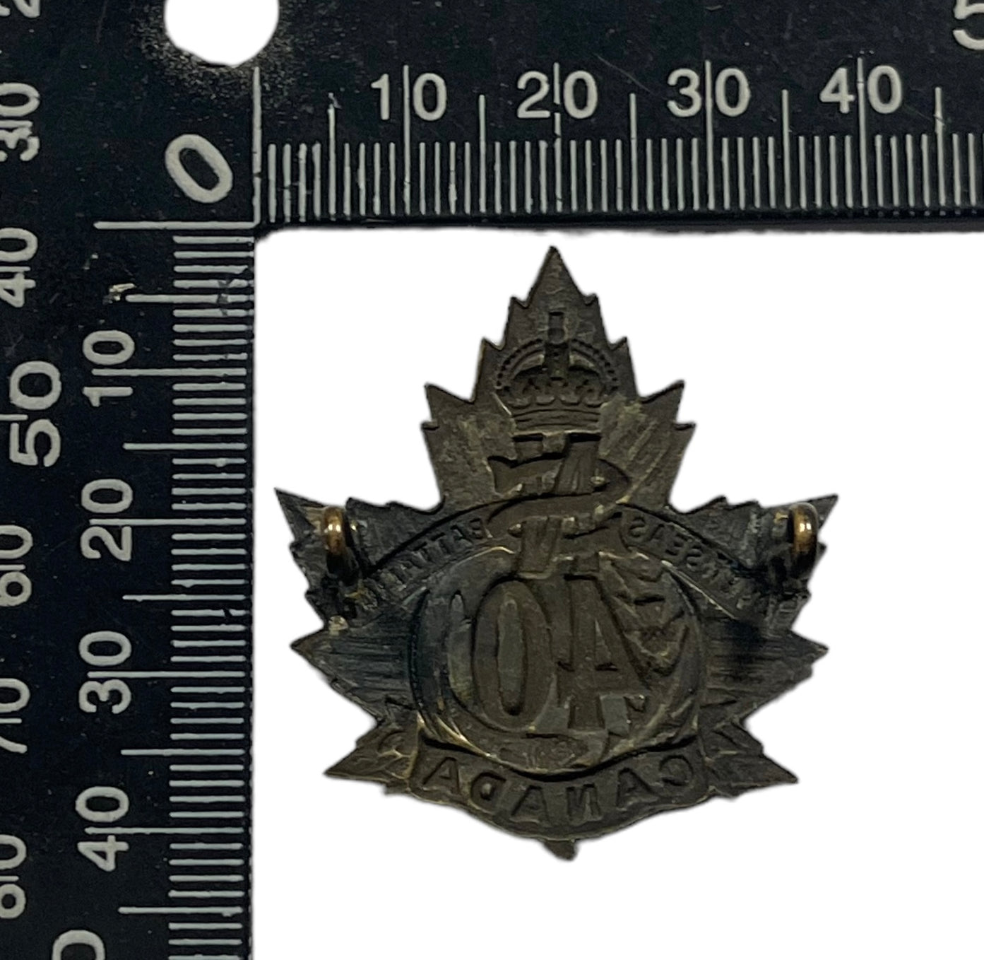 WW1 CEF 40th Battalion Cap Badge – Marway Militaria Inc & Winnipeg Army ...