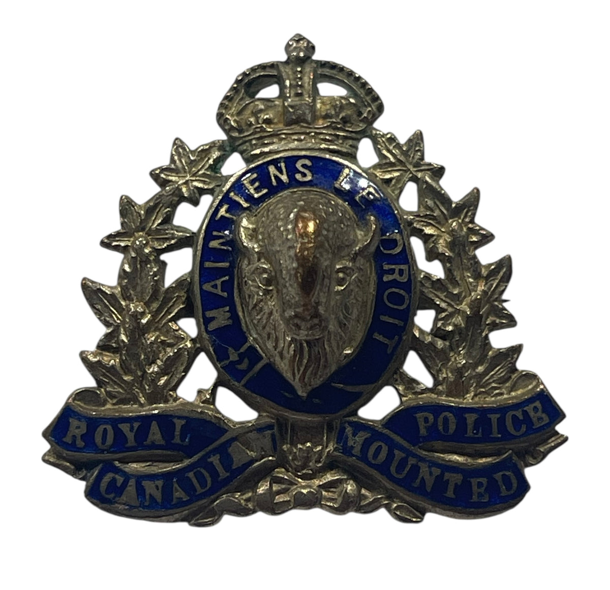 RCMP Collar Badge with enamels – Marway Militaria Inc & Winnipeg Army ...