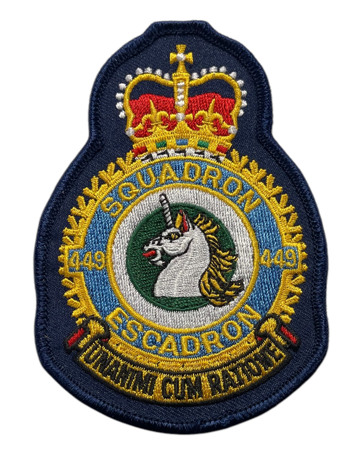 RCAF / CAF 449 SQUADRON FLIGHT SUIT JACKET CREST / PATCH – Marway Militaria Inc & Winnipeg Army ...