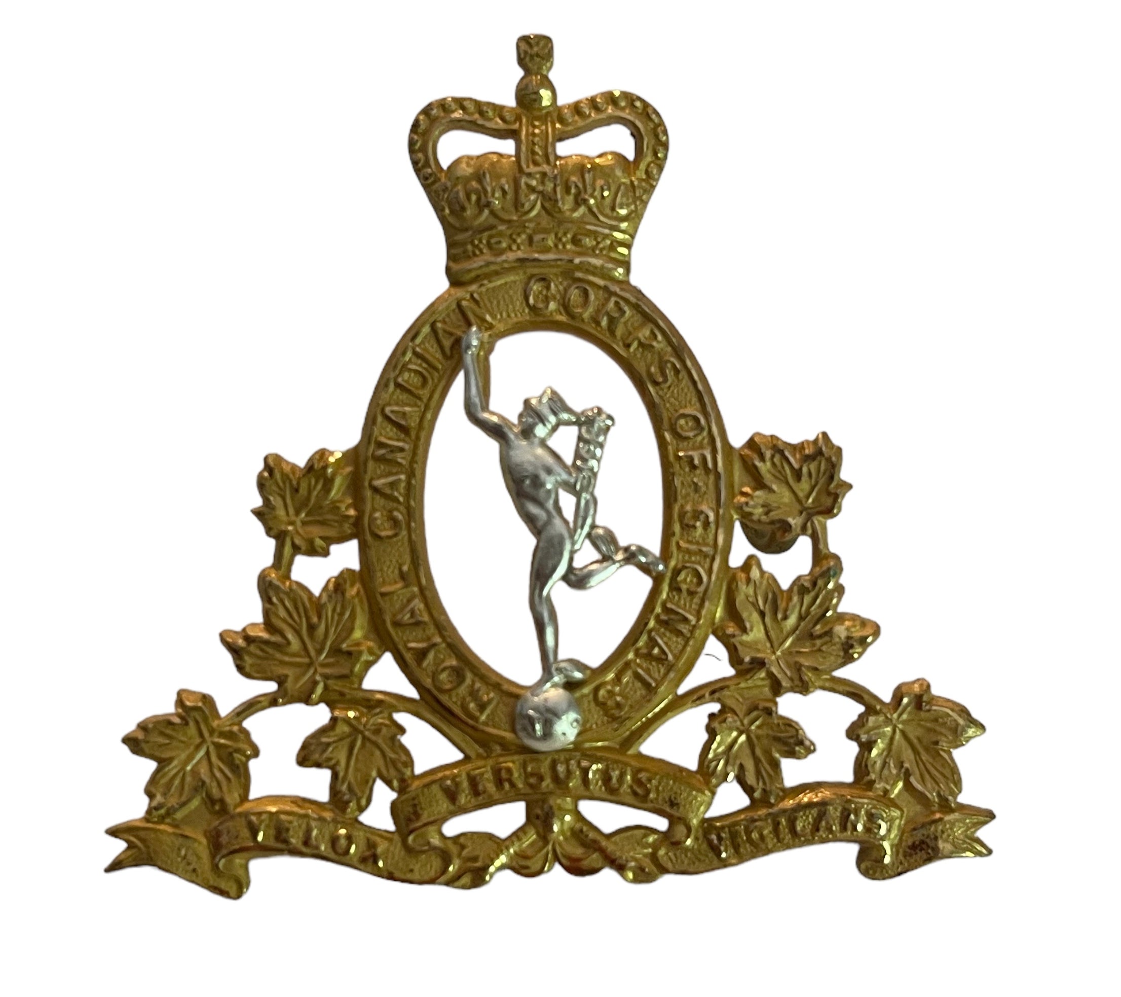 OFFICERS Royal Canadian Corps of Signals Cap Badge – Marway Militaria ...