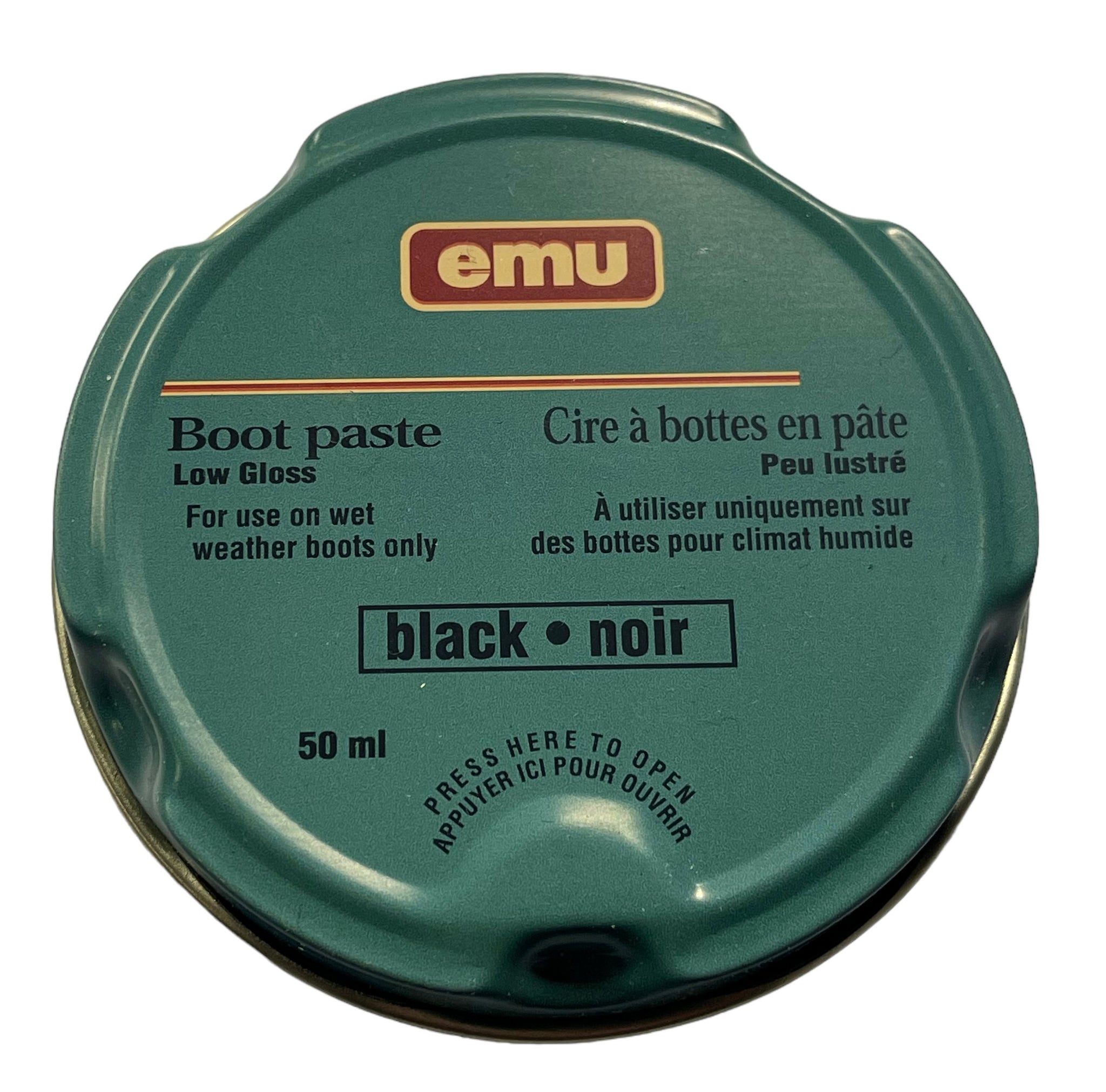 Emu Low Gloss Black Boot Paste – Marway Militaria Inc & Winnipeg Army Surplus