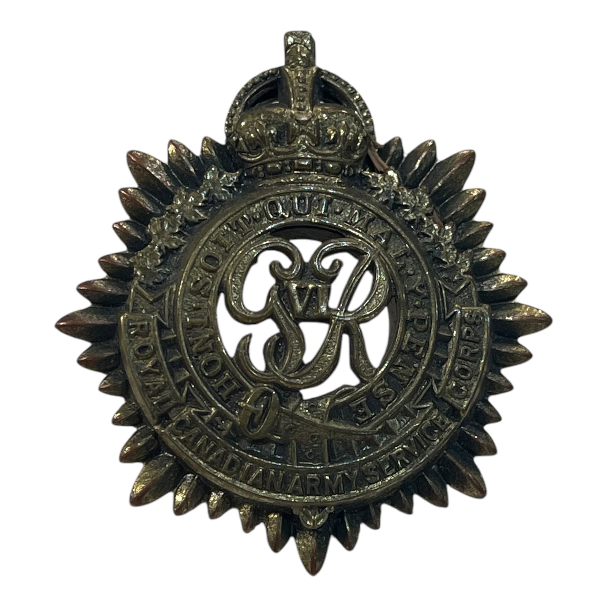 WW2 RCASC Officers Cap Badge – Marway Militaria Inc & Winnipeg Army Surplus