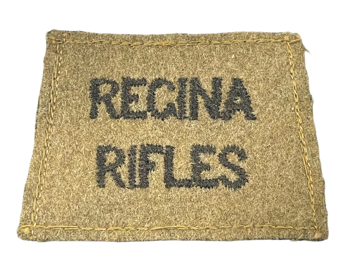 WW2 Regina Rifles Slip on Title – Marway Militaria Inc & Winnipeg Army ...