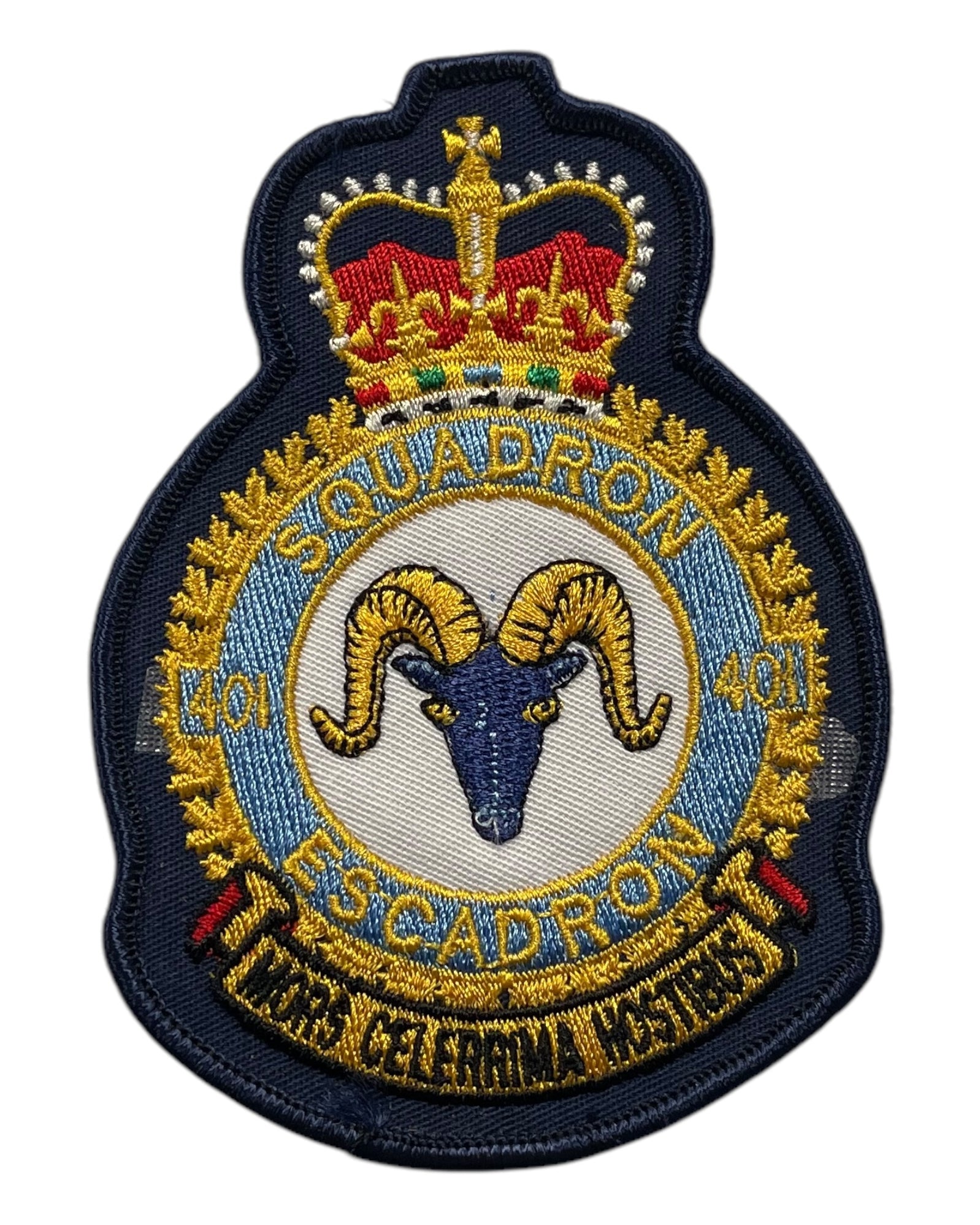 RCAF / CAF 401 SQUADRON FLIGHT SUIT JACKET CREST / PATCH – Marway Militaria Inc & Winnipeg Army ...