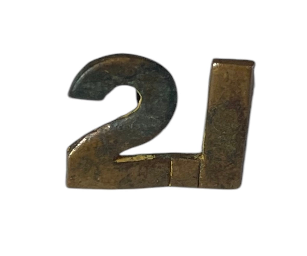 WW1 CEF 21st Battalion Shoulder Title Badge – Marway Militaria Inc ...