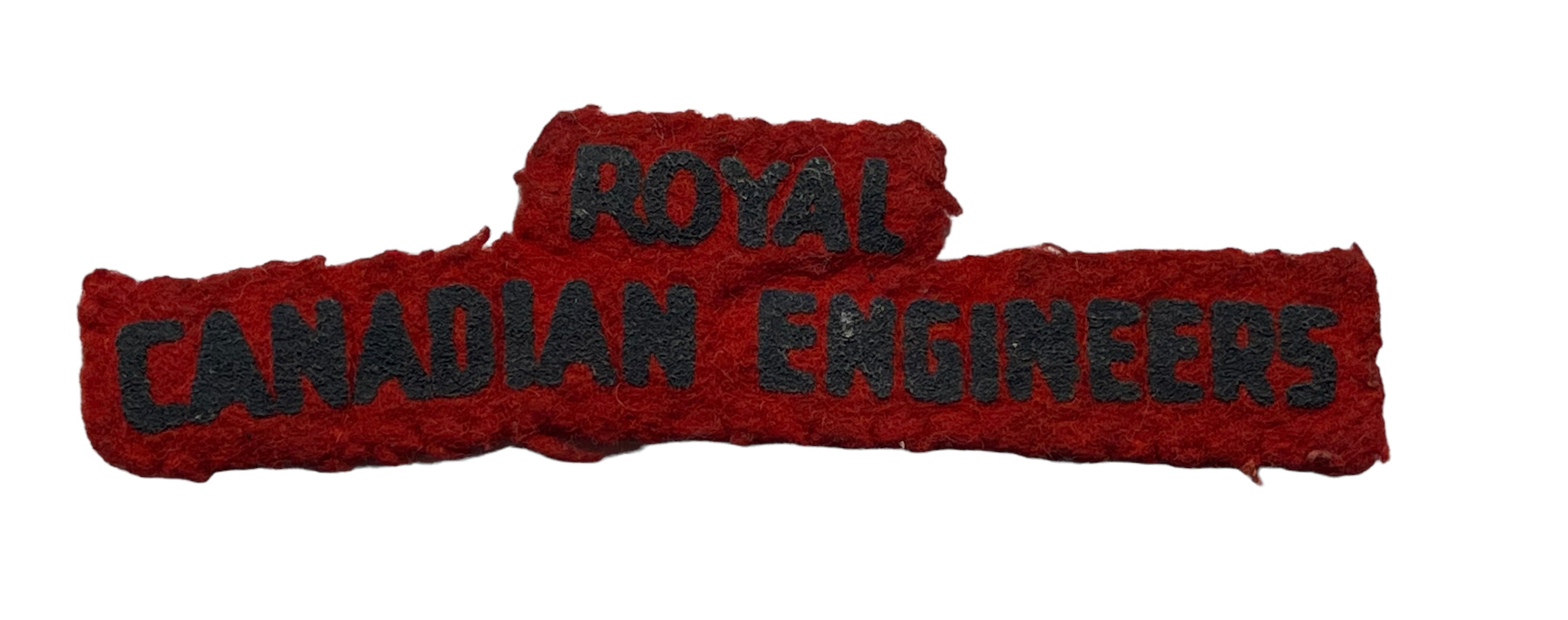 EARLY WW2 Royal Canadian Engineers Shoulder Flash – Marway Militaria ...