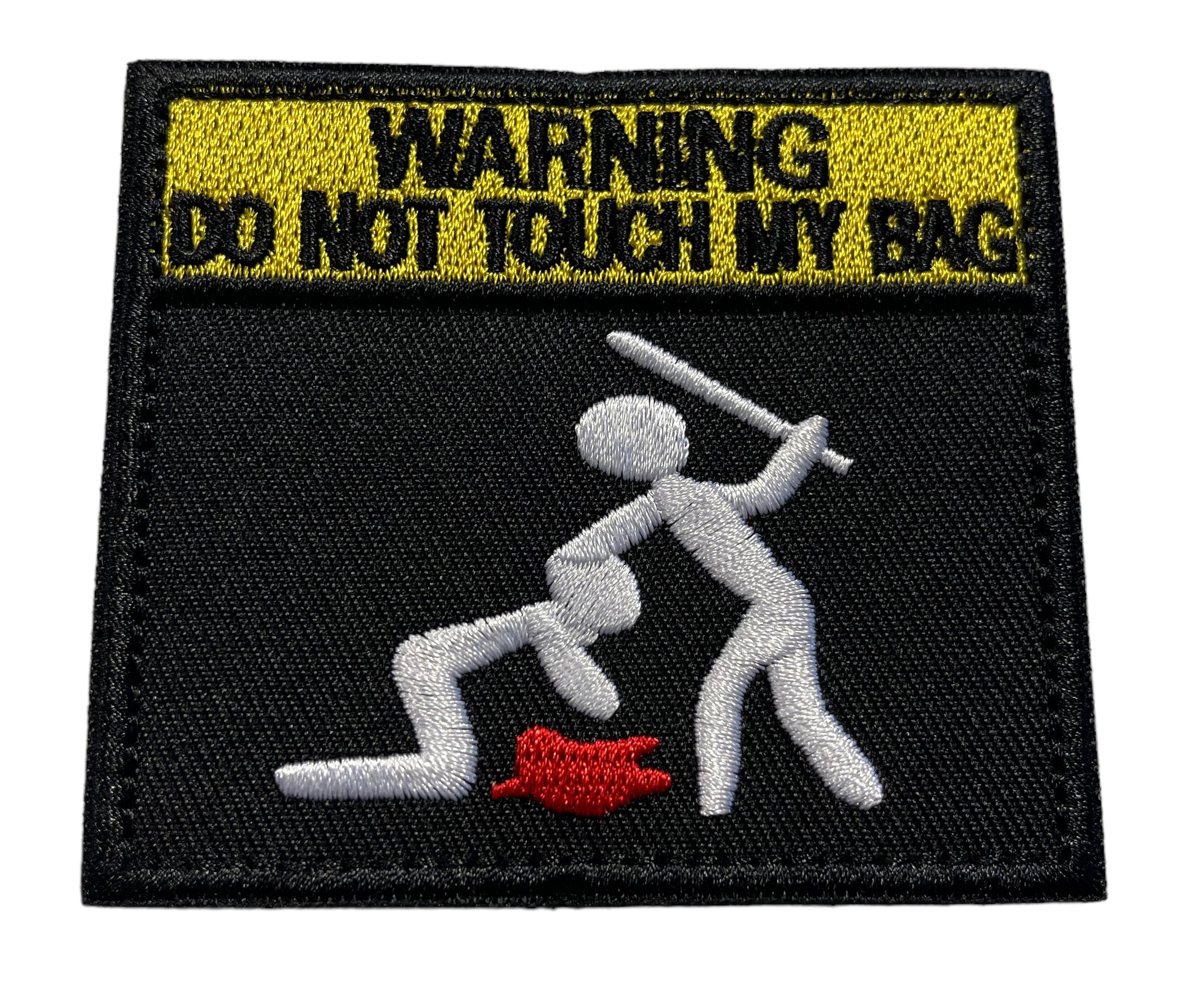 Warning Do Not Touch My Bag Velcro Morale Patch – Marway Militaria Inc & Winnipeg Army Surplus