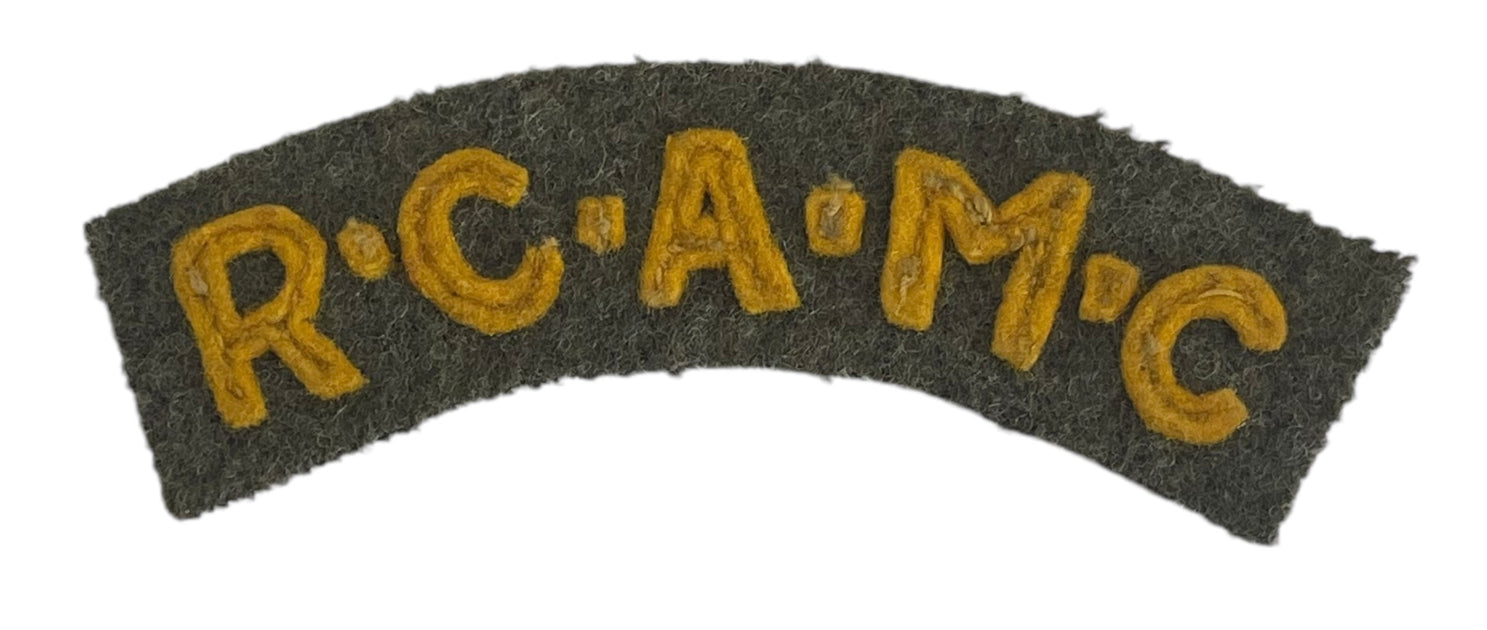 WW2 Hand Sewn RCAMC Cloth Flash – Marway Militaria Inc & Winnipeg Army ...