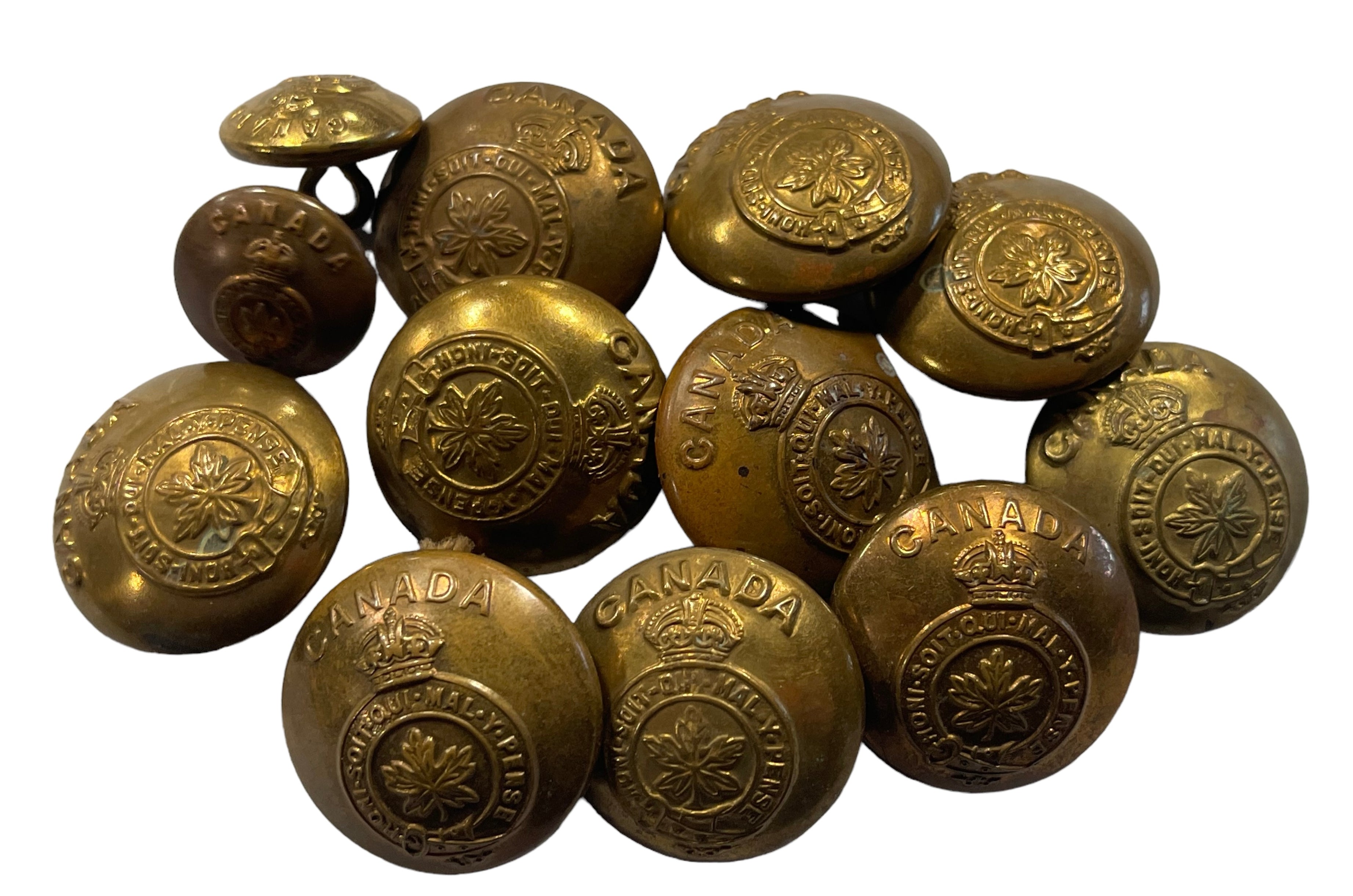 Lot of WW2 Canadian General Service Buttons – Marway Militaria Inc ...