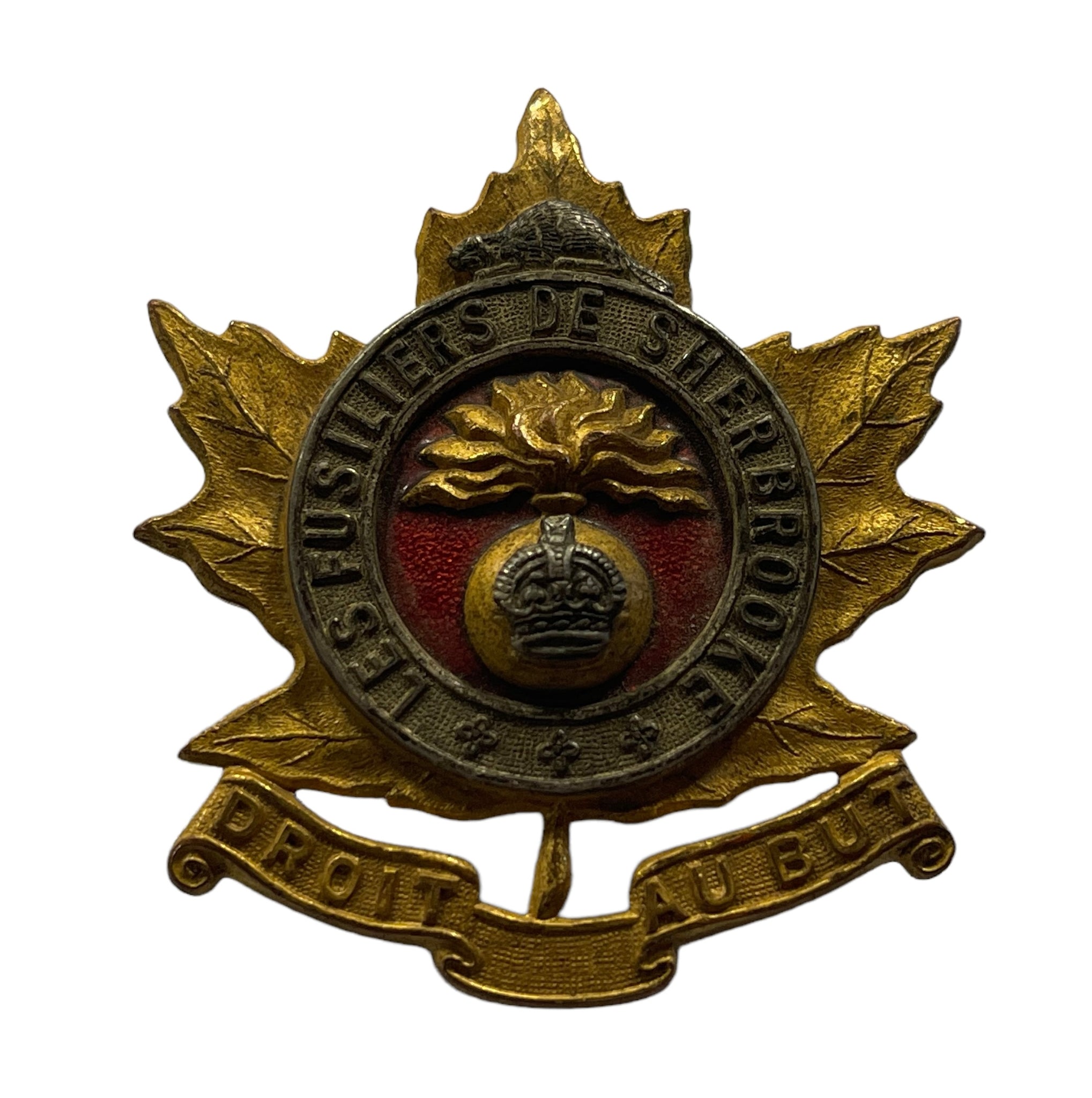 WW2 Les Fusiliers De Sherbrooke OFFICERS Cap Badge – Marway Militaria Inc & Winnipeg Army Surplus