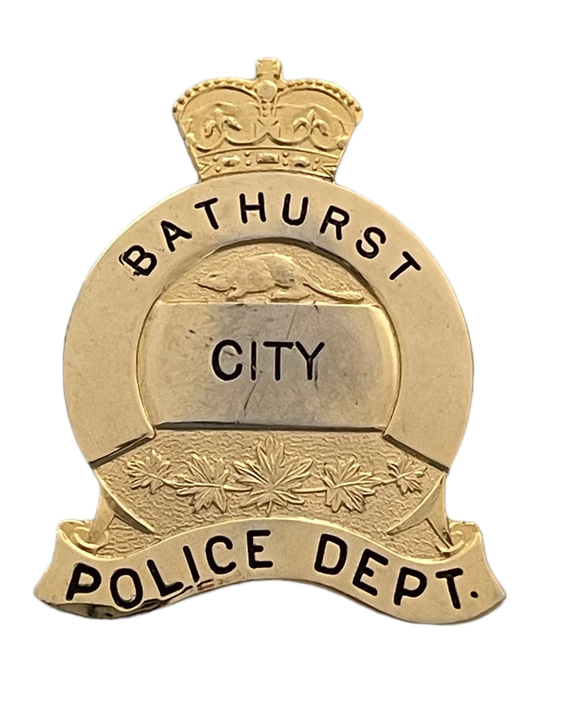 Obsolete Bathurst City NB Police Badge – Marway Militaria Inc ...