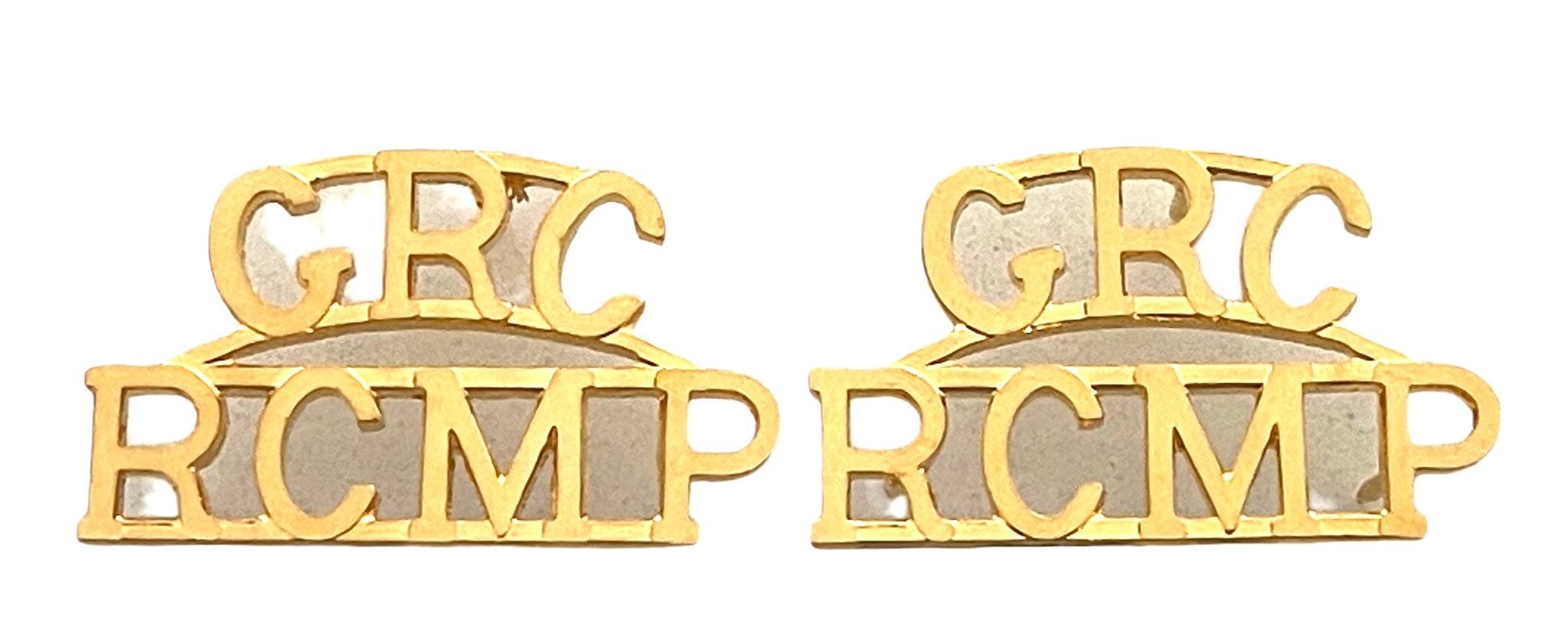 RCMP / GRC Shoulder Title Badge Pair – Marway Militaria Inc & Winnipeg Army Surplus