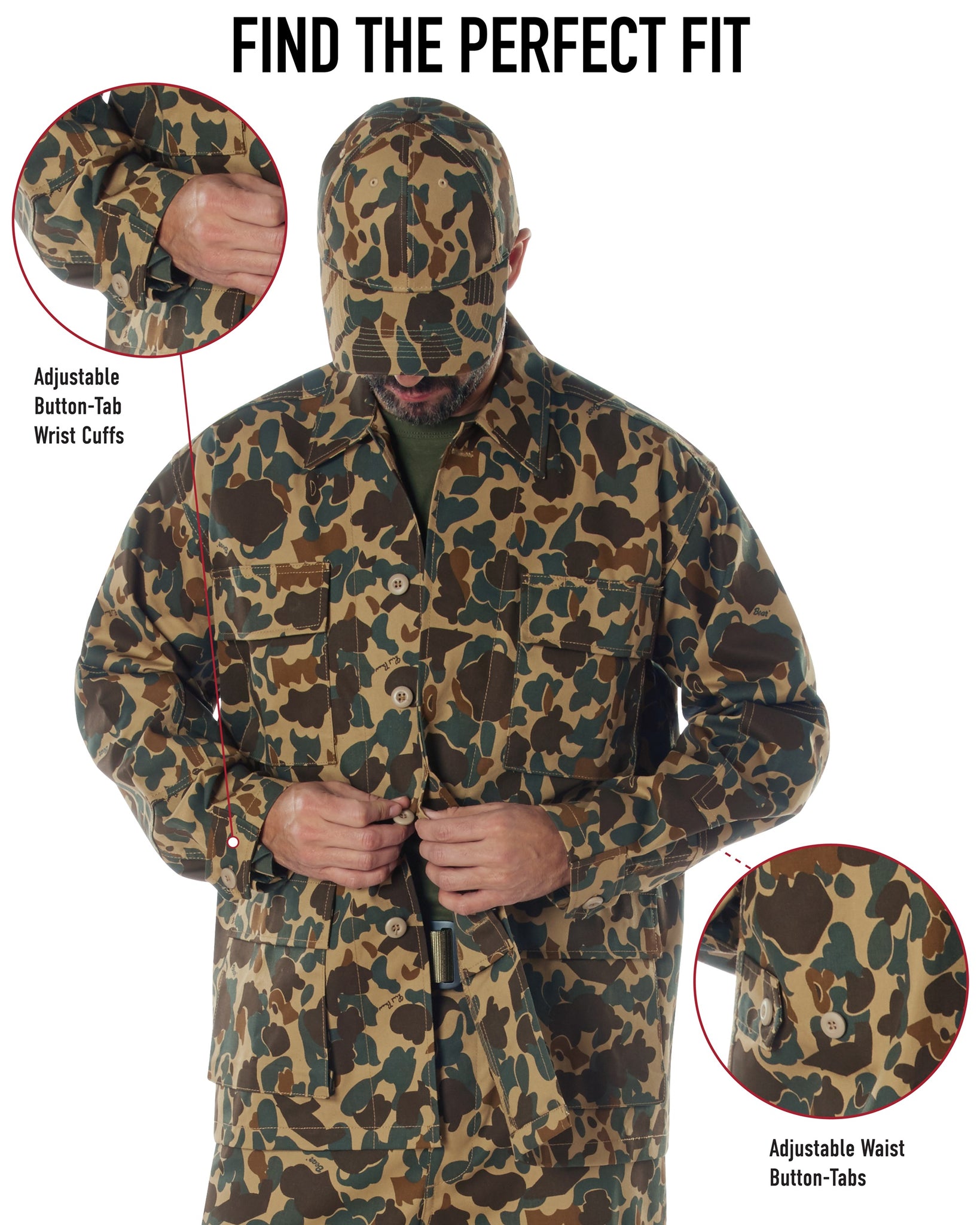 Rothco X Bear Archery Fred Bear Camo BDU Shirt – Marway Militaria Inc ...