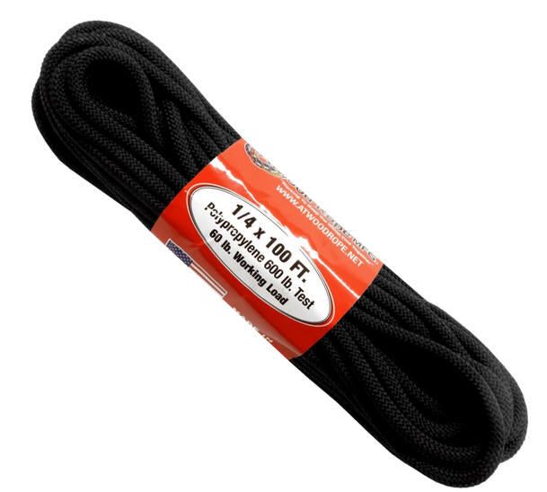 Rope 1/4 x 100ft - Black – Marway Militaria Inc & Winnipeg Army Surplus