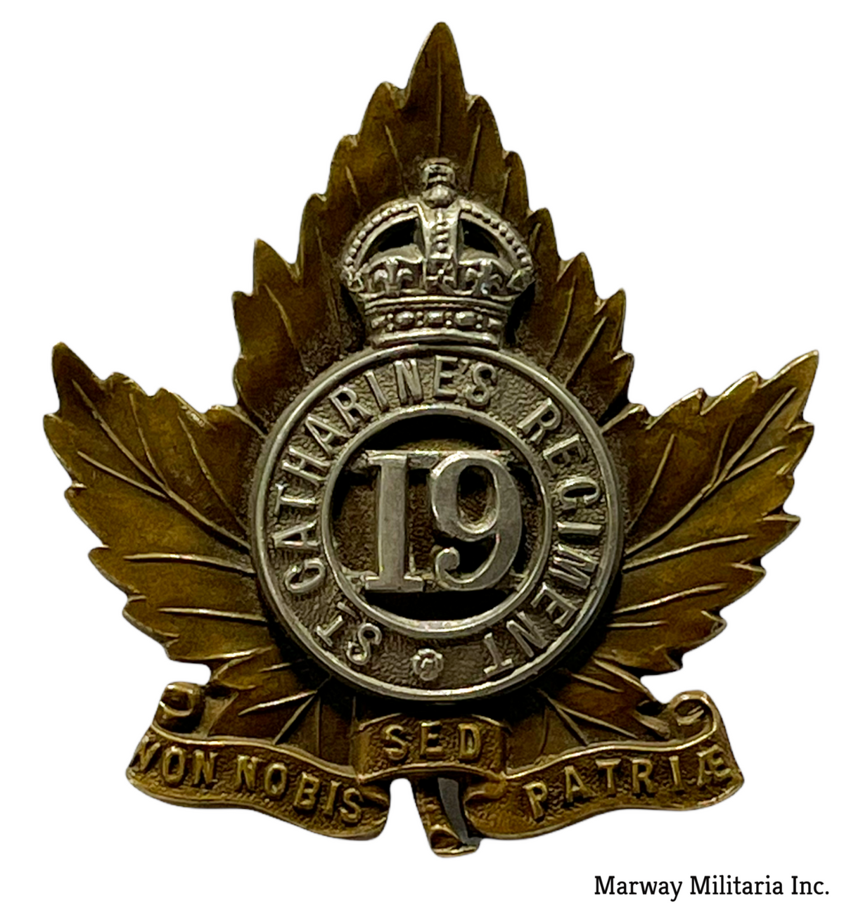 Pre WW1 19th St Catharines Regiment OFFICERS Cap Badge – Marway ...