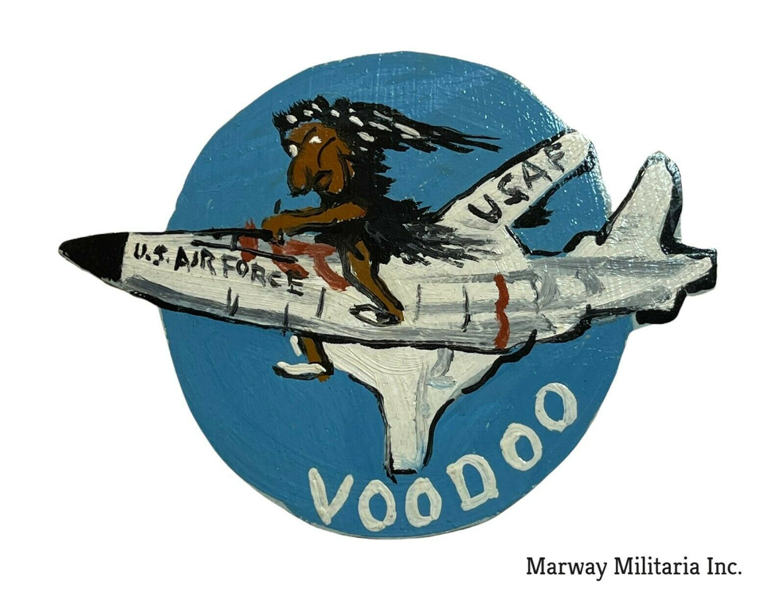 USAF VOODOO Leather Painted Patch – Marway Militaria Inc & Winnipeg ...