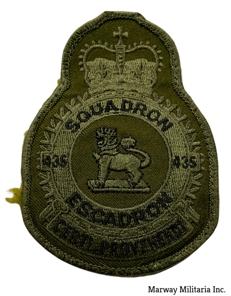 RCAF CAF 435 Squadron Flight Suit Crest / Patch – Marway Militaria Inc ...